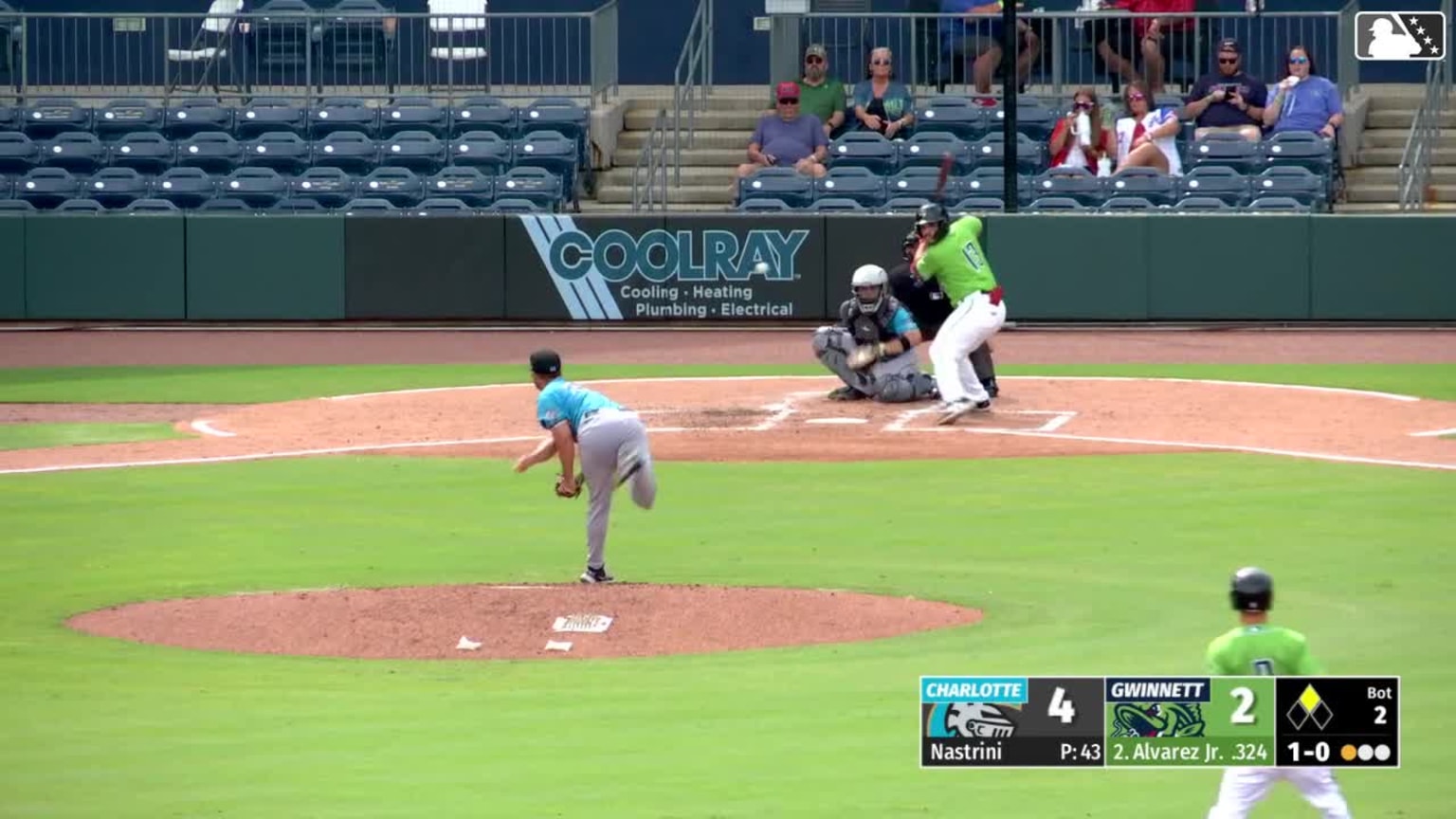 Nacho Alvarez Jr. hits an RBI double | 07/20/2024 | Stripers