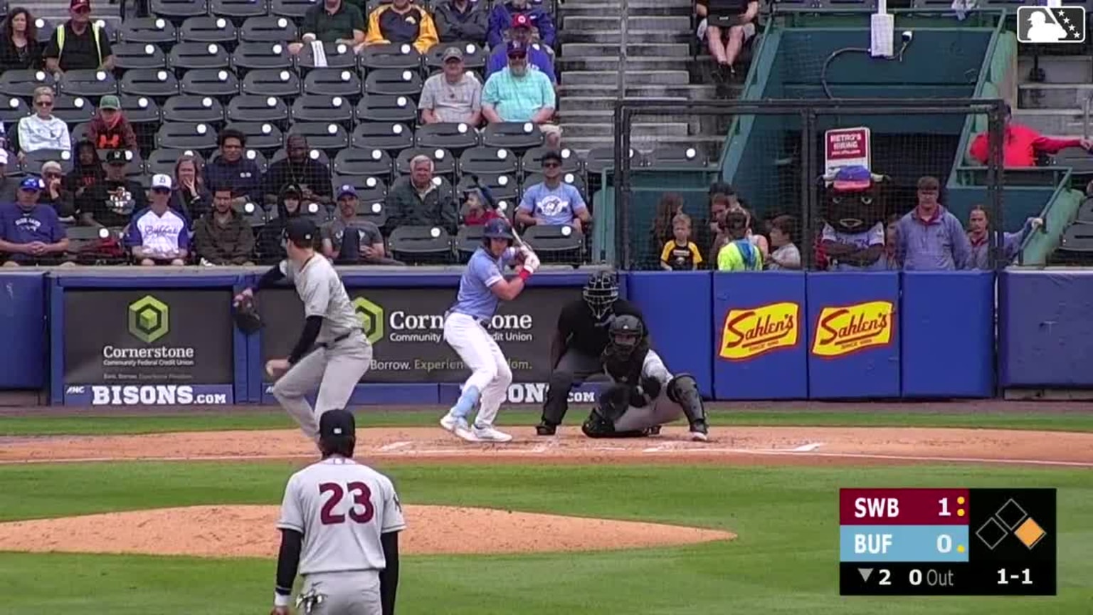 RJ Schreck's RBI triple | 08/20/2025 | Bisons