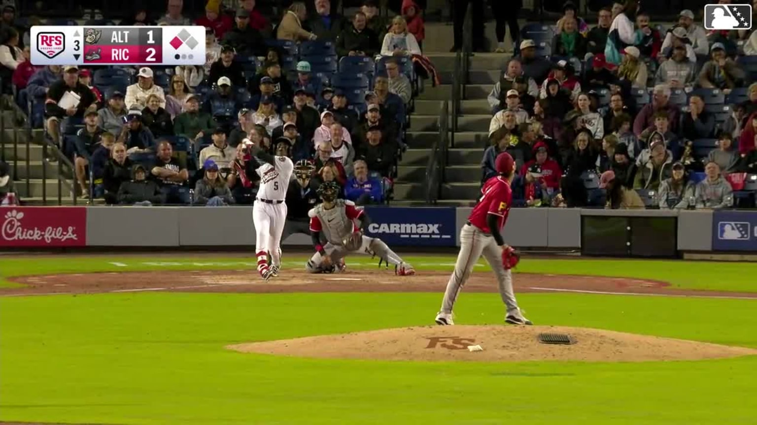 Bo Davidson flies into a double play, left fielder Will Taylor to ...