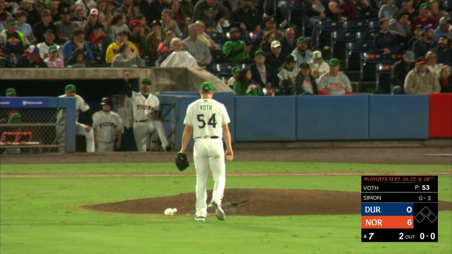 Austin Voth's eight straight K's | 09/28/2023 | Tides