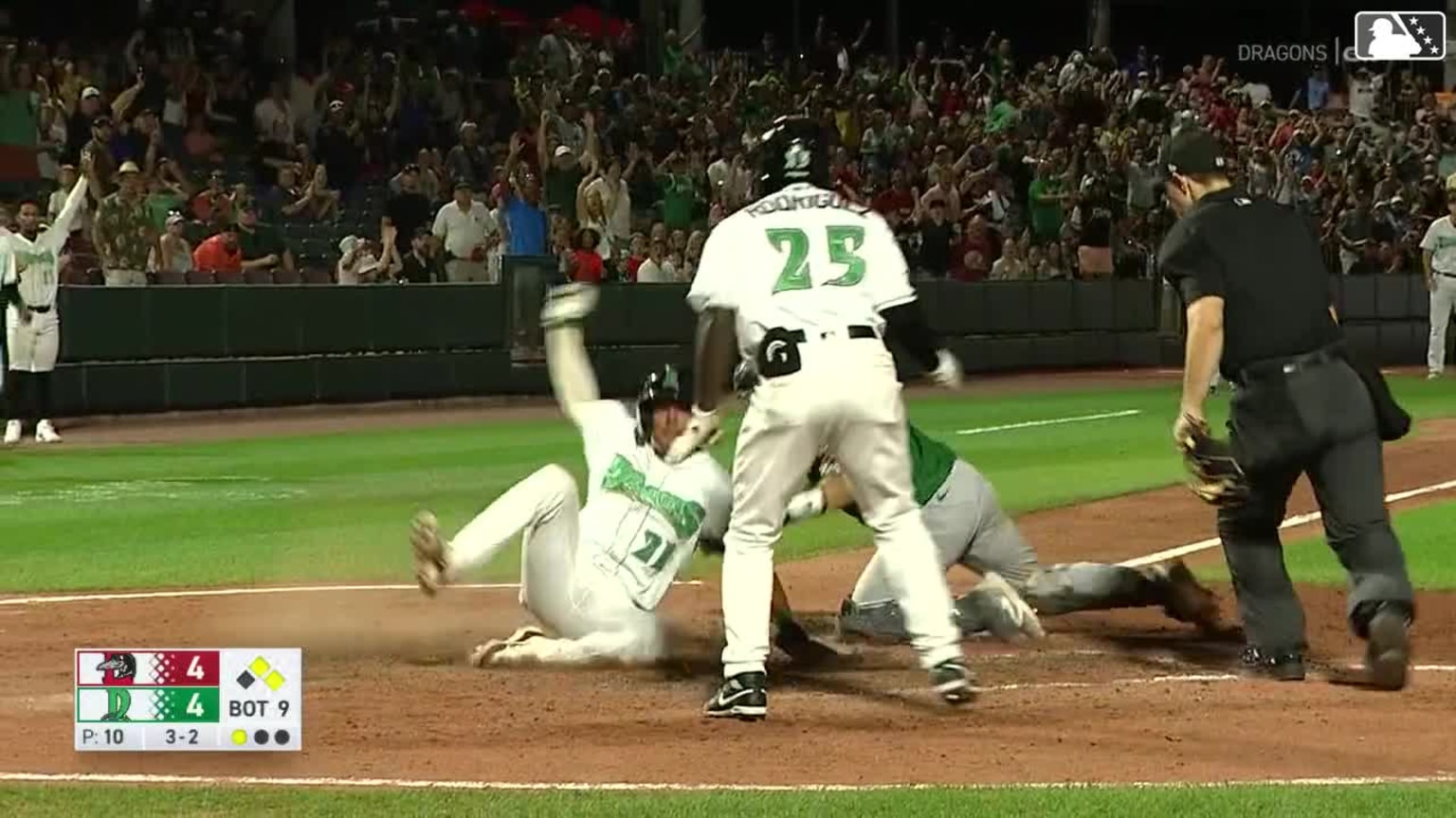 Logan Tanner delivers a walk-off single | 06/16/2024 | Dragons