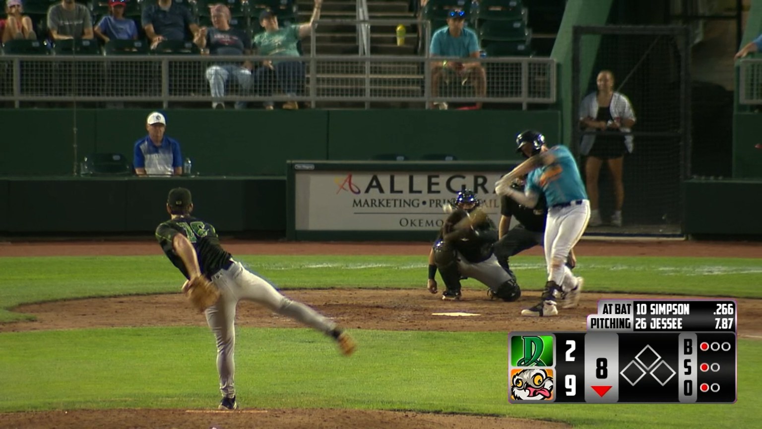 Will Simpson slugs a solo homer | 07/31/2024 | Lugnuts