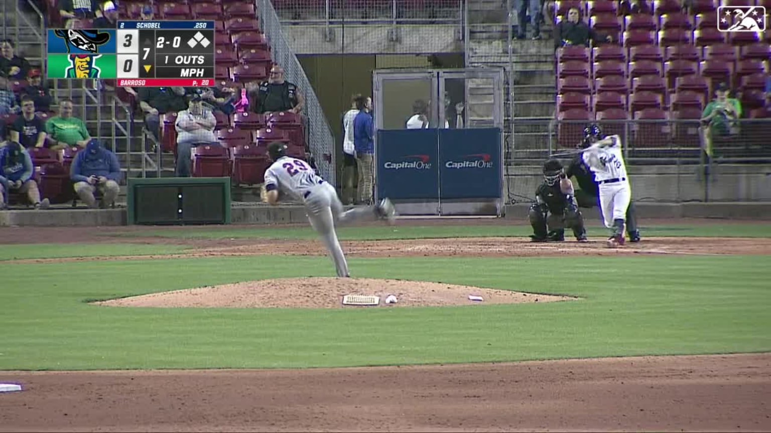 Tanner Schobel's solo home run | 04/14/2023 | Kernels