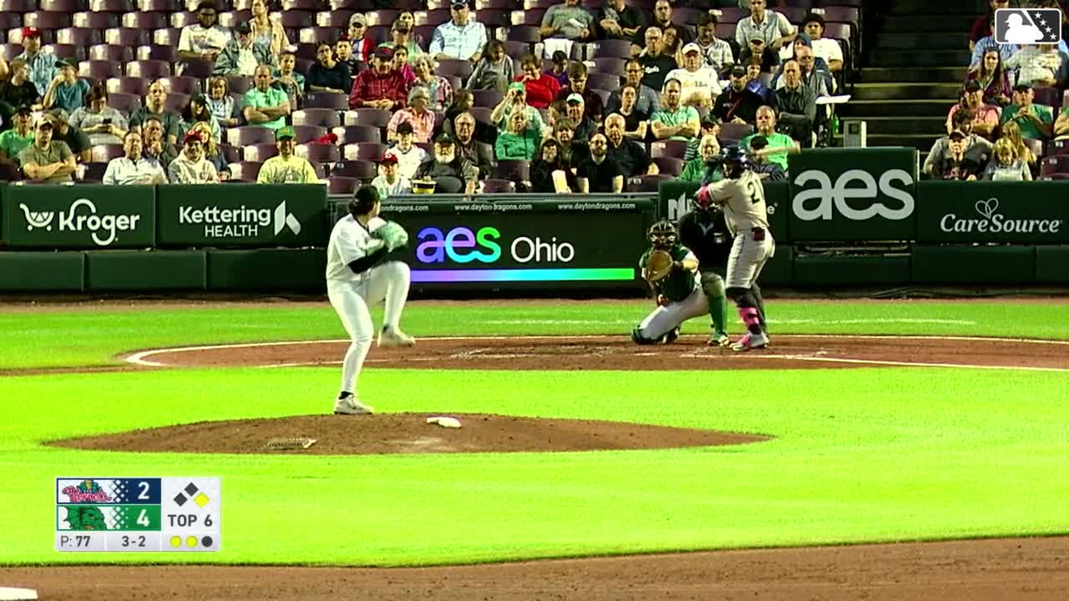 Brian Edgington's seventh strikeout of the game | 08/23/2024 | Dragons