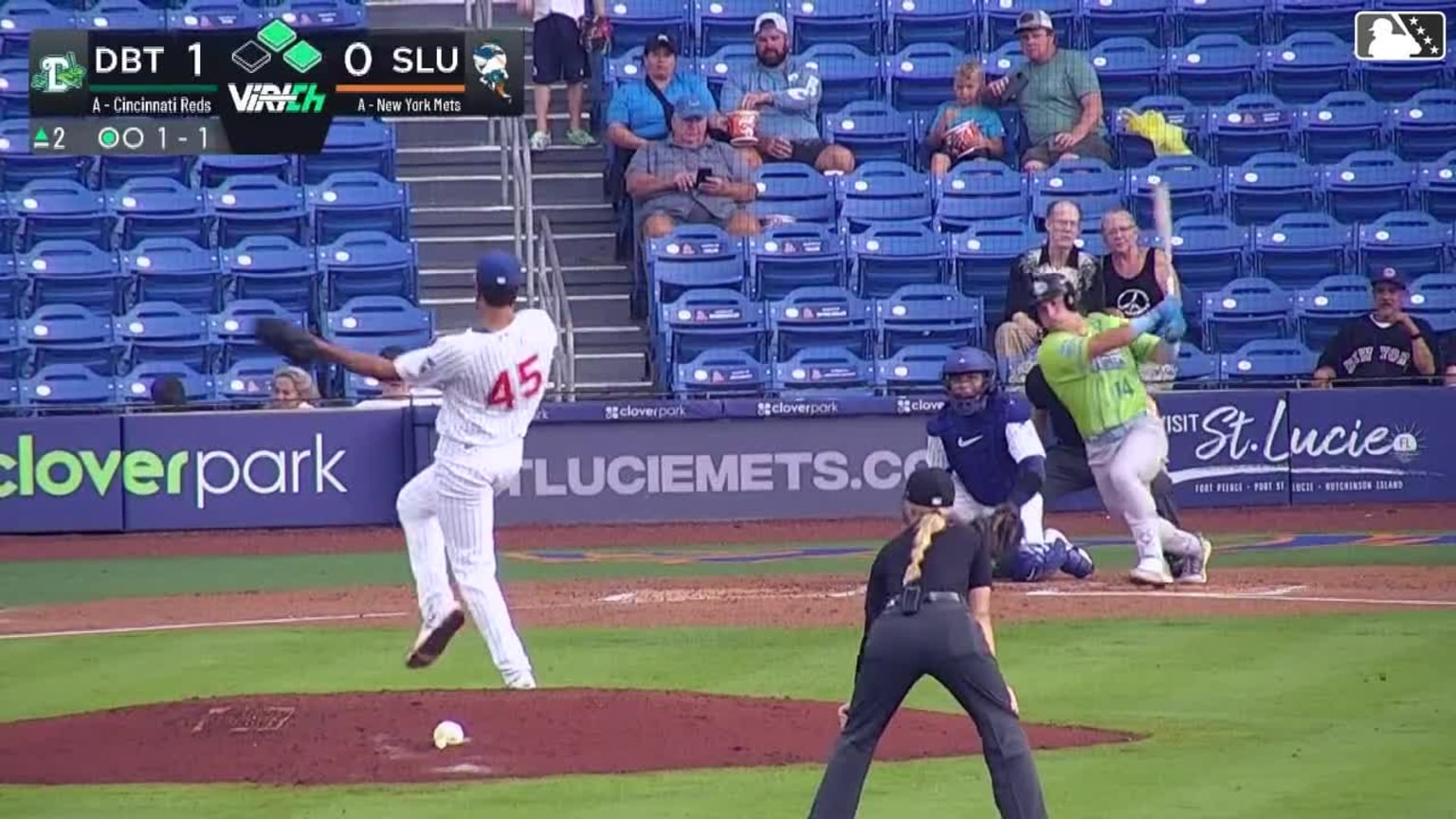 Channing Austin makes a nice snag on a comebacker | 07/03/2025 | Mets