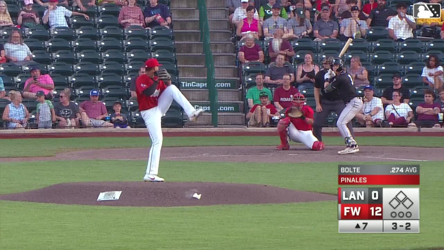 Enmanuel Pinales picks up his ninth strikeout | 05/22/2024 | TinCaps