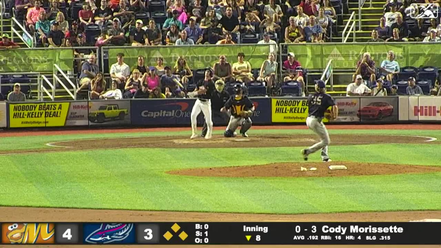 Cody Morissette's two-run double | 06/11/2023 | Blue Wahoos