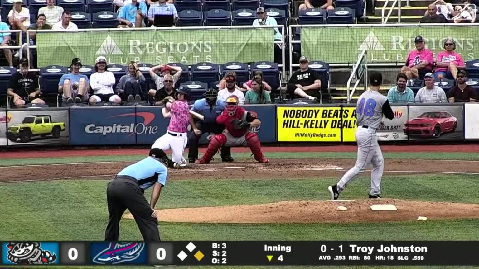 Ky Bush's fifth strikeout | 07/23/2023 | Trash Pandas