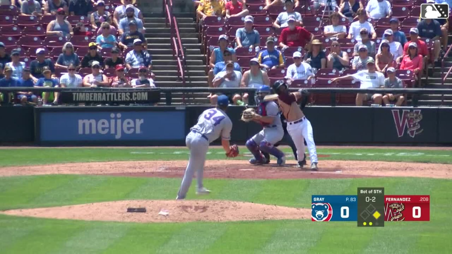 Drew Gray's fourth strikeout | 08/01/2024 | Cubs