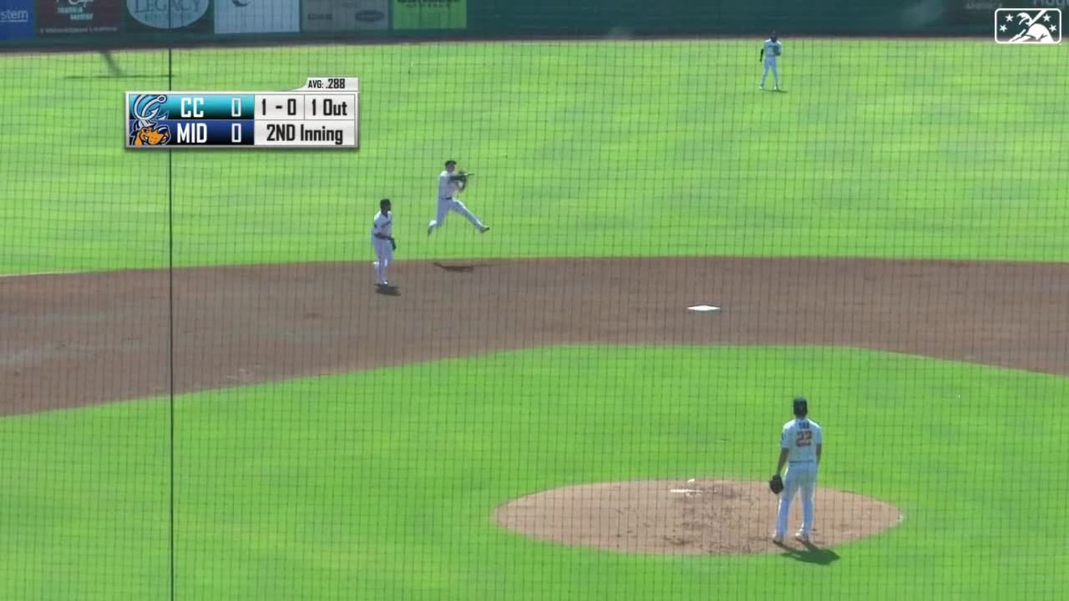Cooper Bowman's great throw | 04/25/2023 | RockHounds