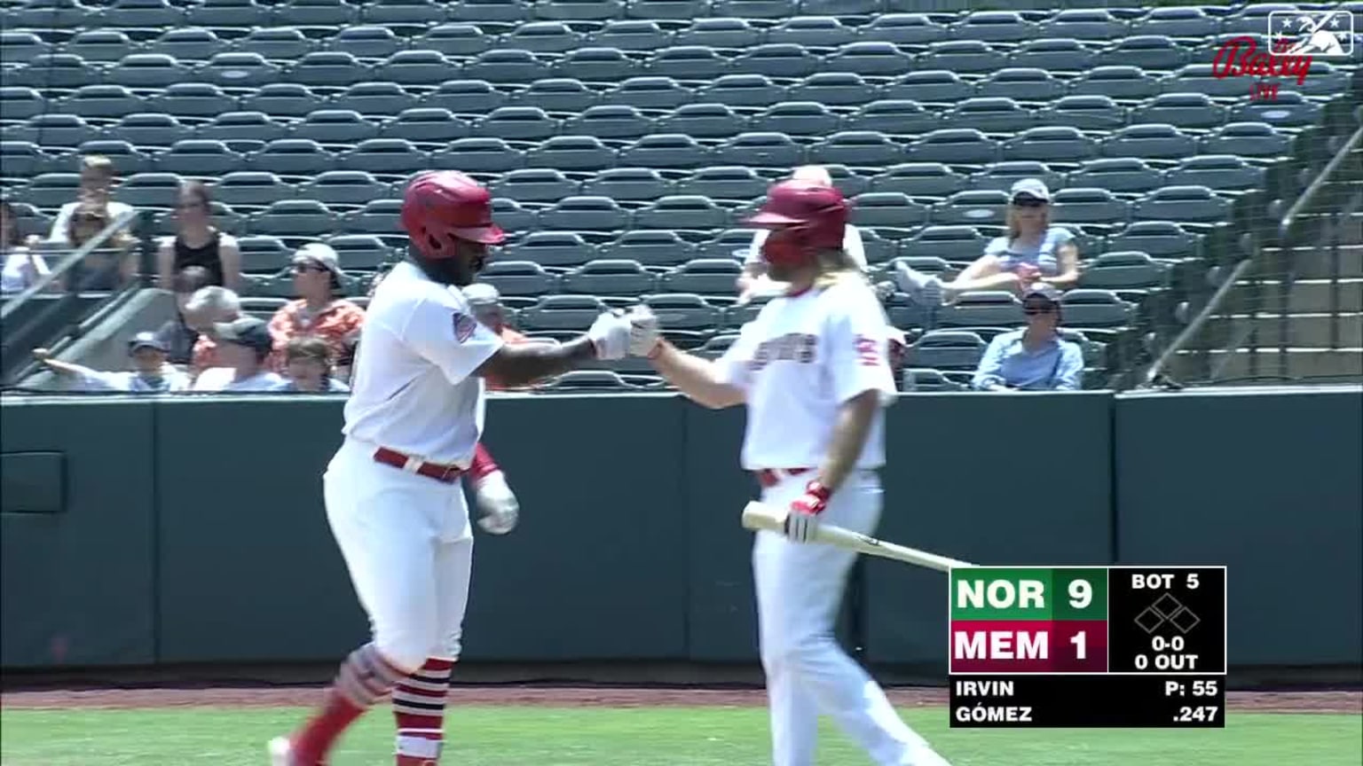 Moises Gómez's second home run | 05/24/2023 | MiLB.com
