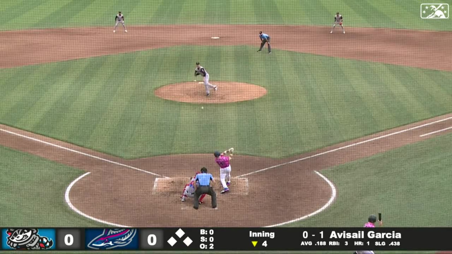 Ky Bush snags the comebacker | 07/23/2023 | Trash Pandas