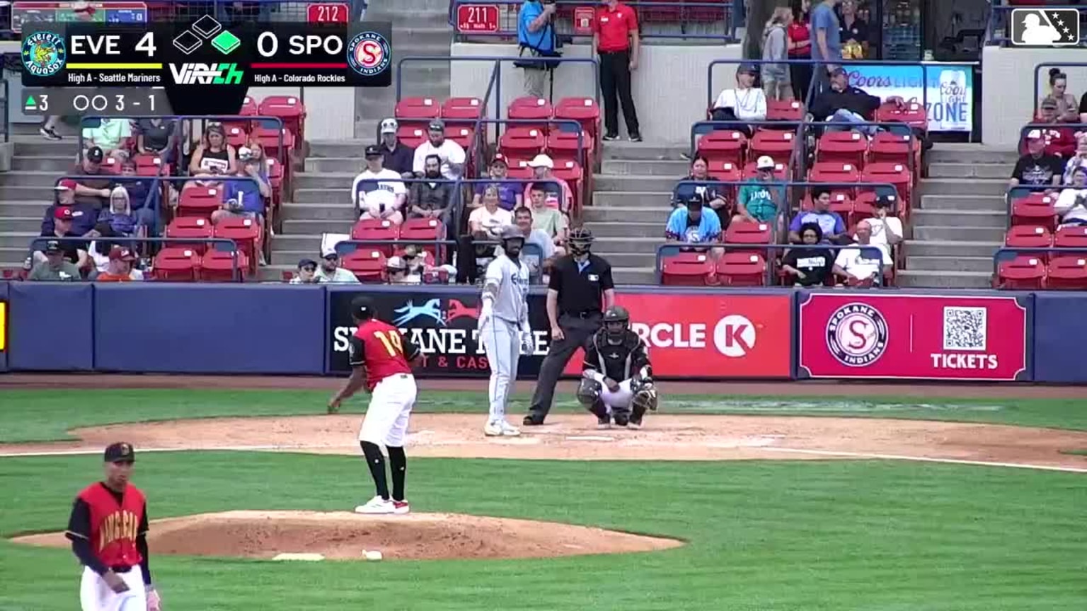Lazaro Montes' two-run home run | 06/20/2025 | AquaSox