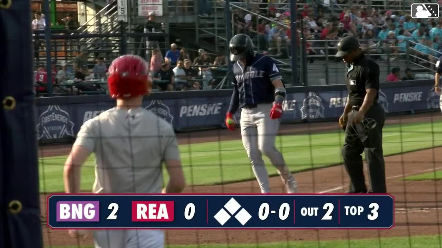 Nick Morabito's first home run of the season | 04/20/2025 | Rumble Ponies