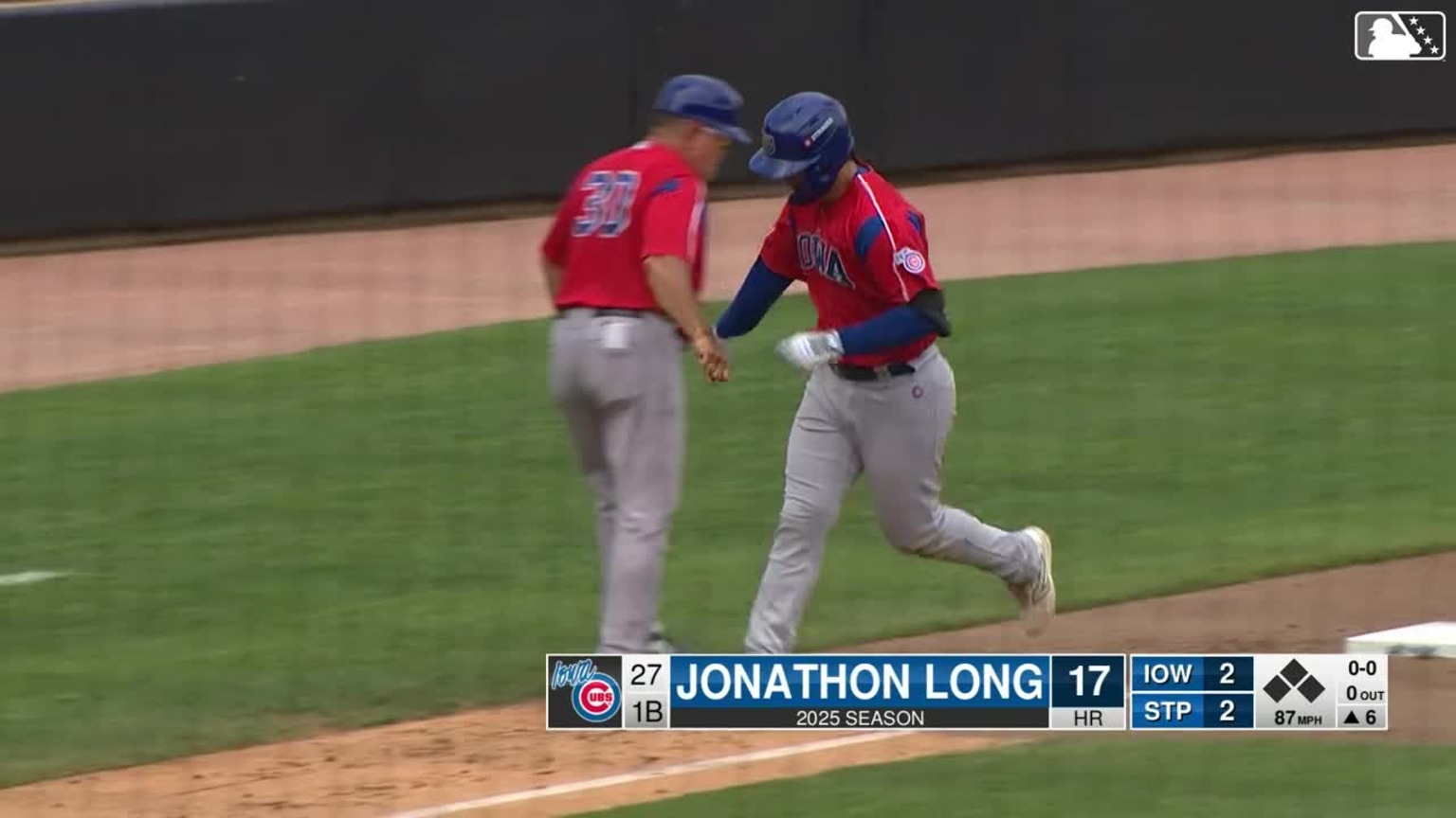 Jonathon Long's solo homer | 08/10/2025 | Cubs