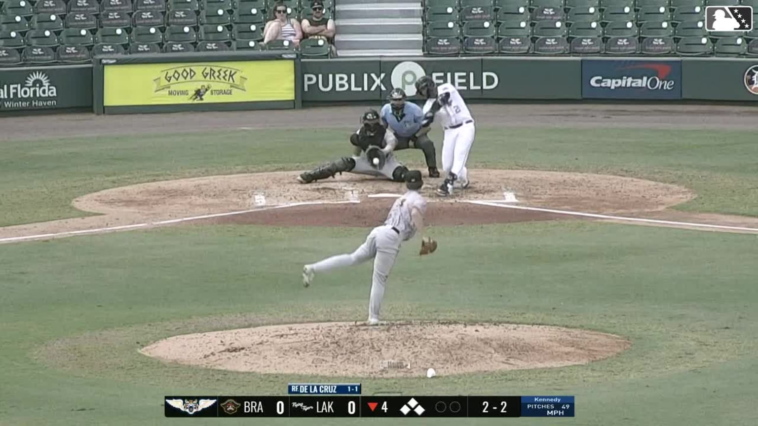 Michael Kennedy strikes out his fifth and final batte | 08/25/2024 ...