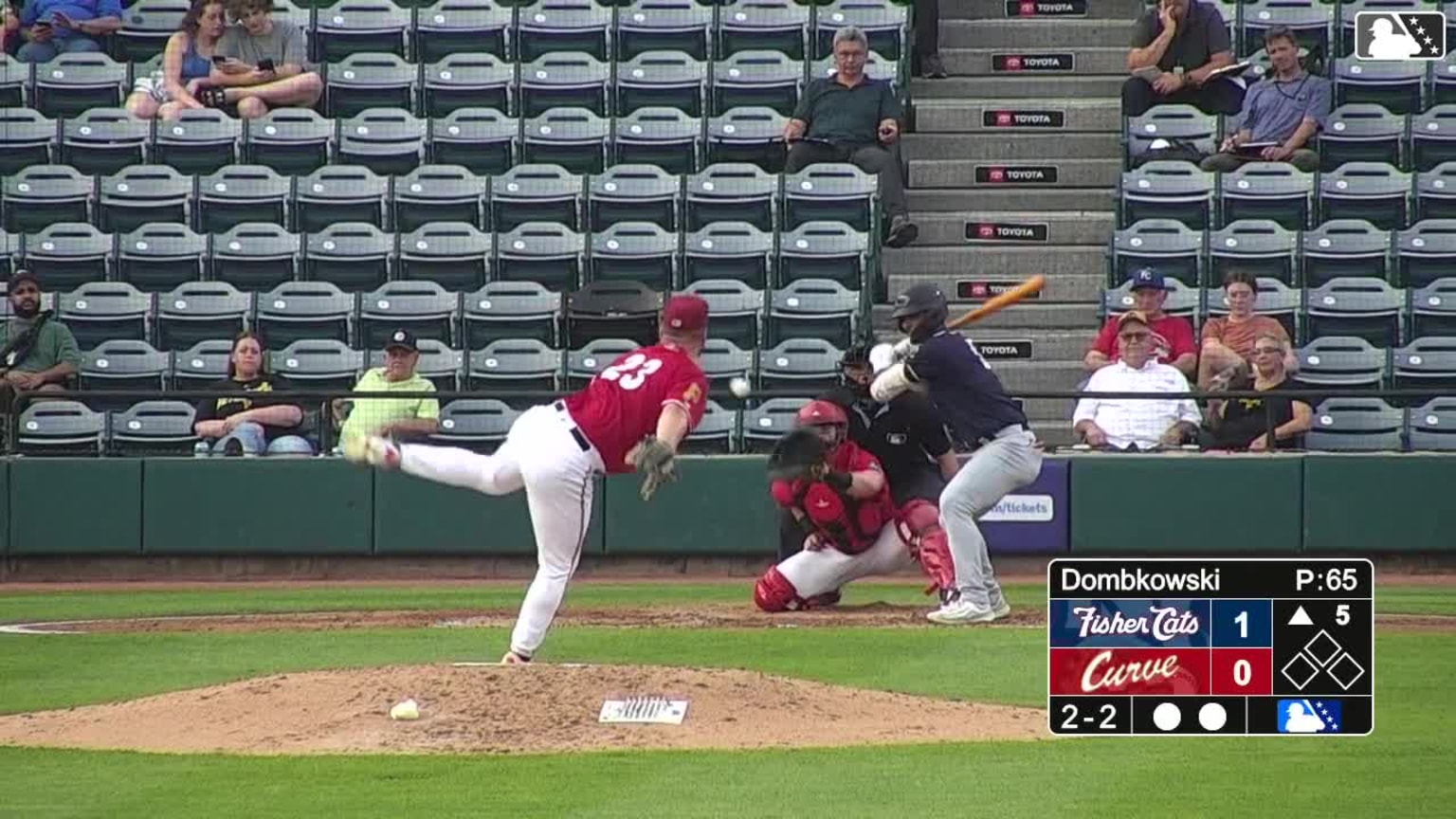 Nick Dombkowski's eighth strikeout | 08/27/2024 | Curve