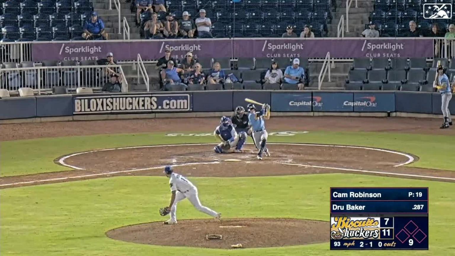 Dru Baker's four-hit game | 09/13/2023 | Biscuits