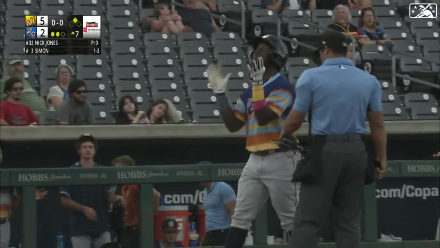 Ronny Simon's second home run | 06/22/2023 | Biscuits