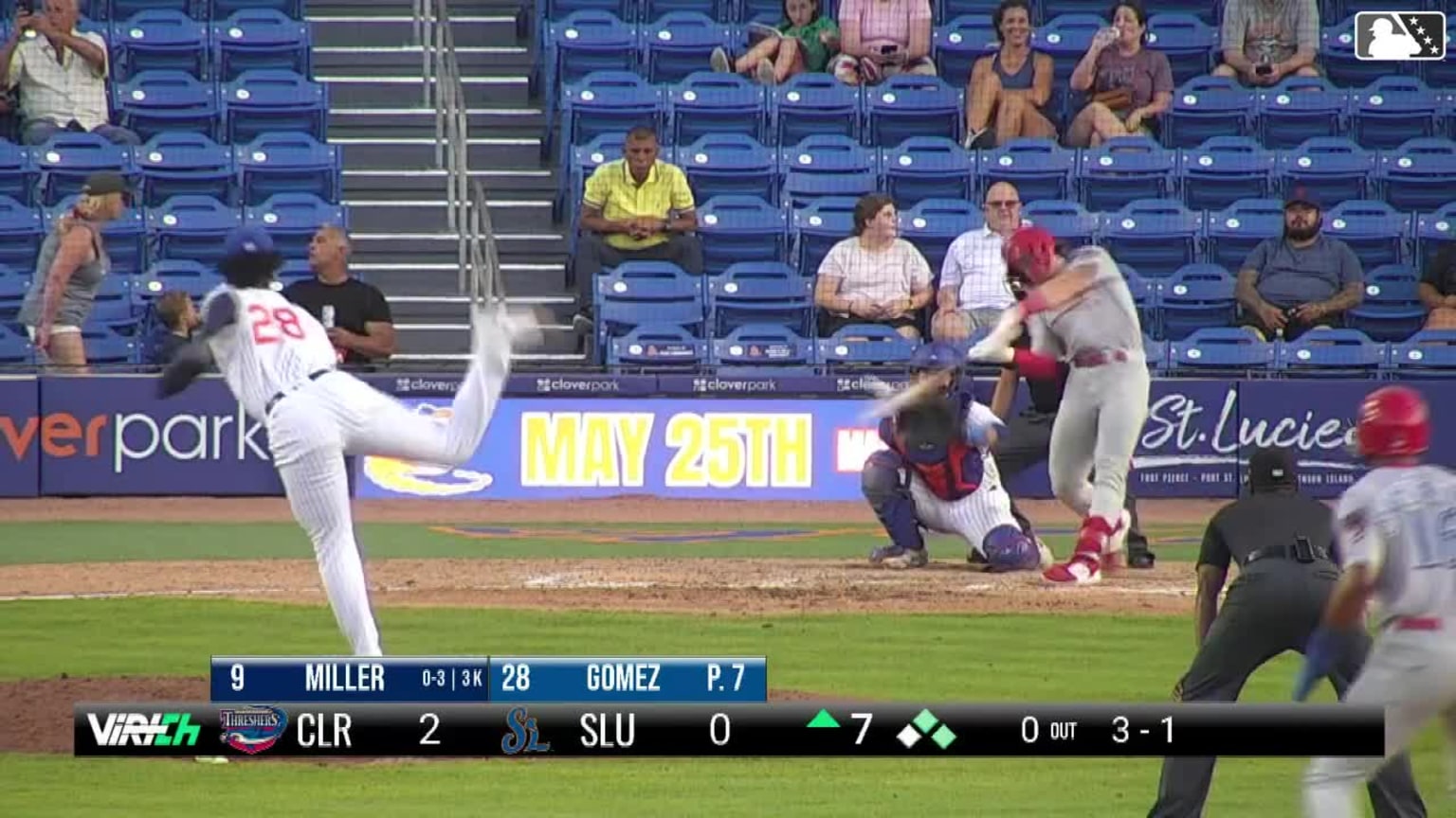 Aidan Miller's two-run double | 05/25/2024 | MiLB.com