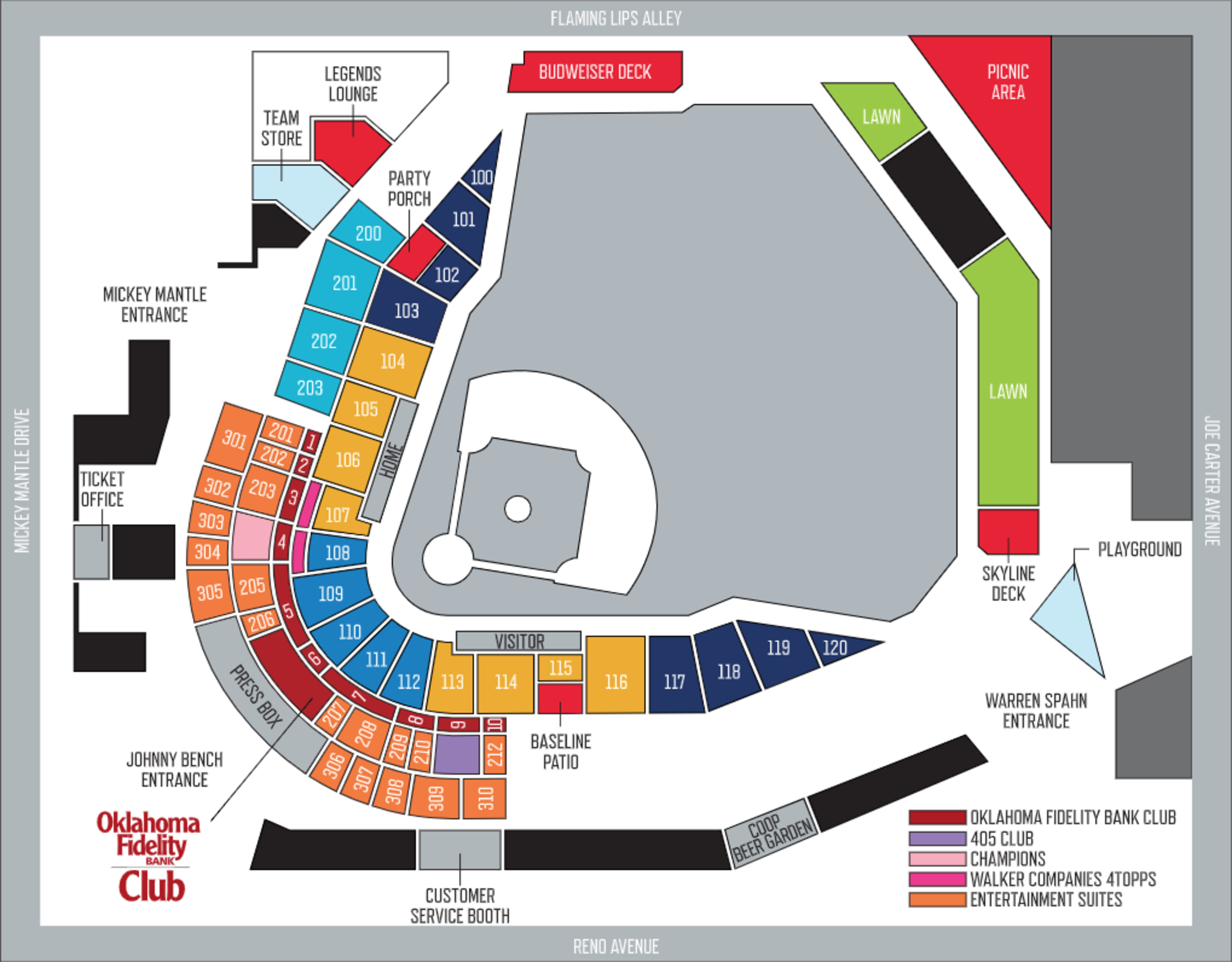 Seating Map | Dodgers