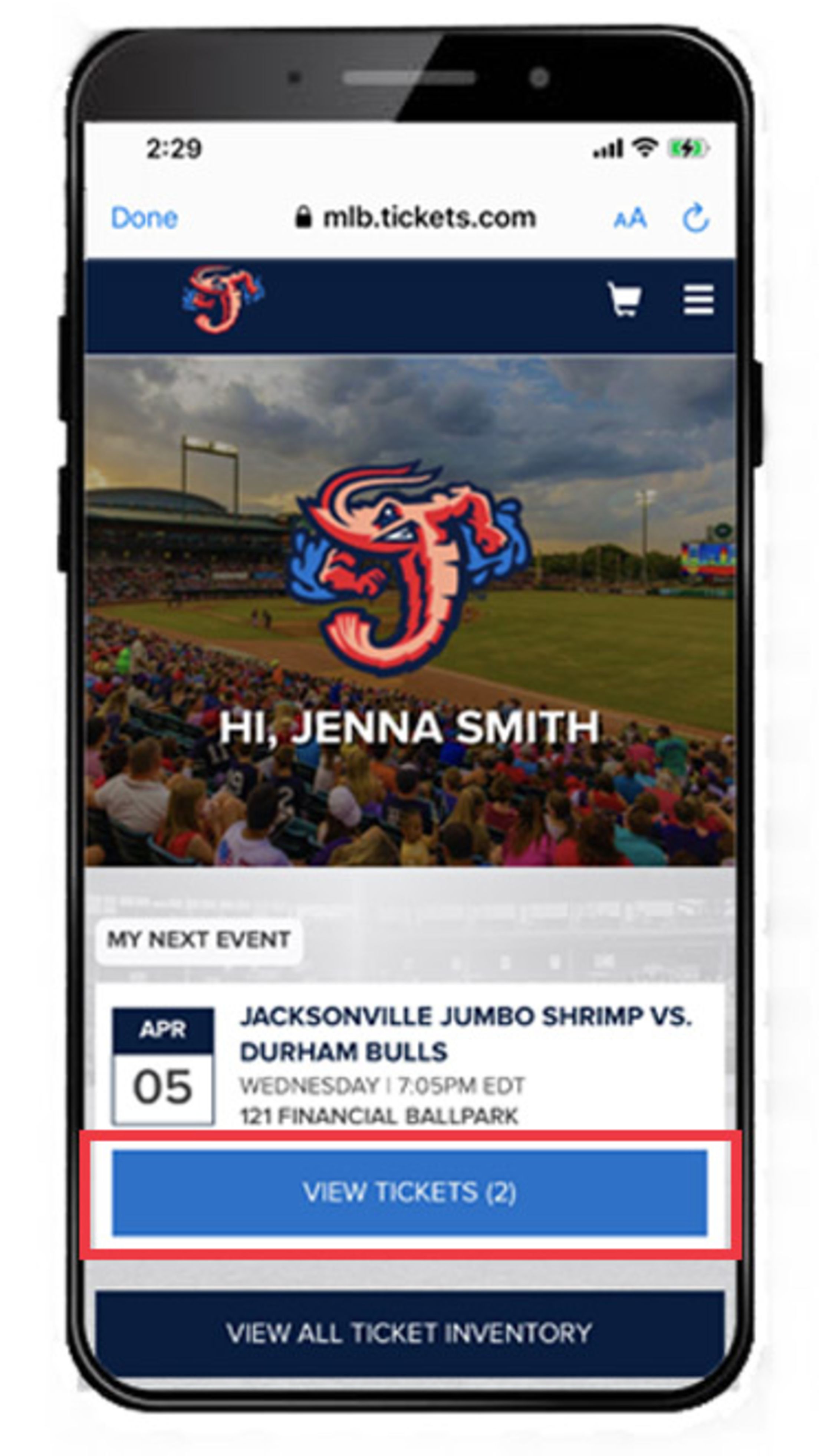 Jumbo Shrimp Digital Tickets 101 | Jumbo Shrimp