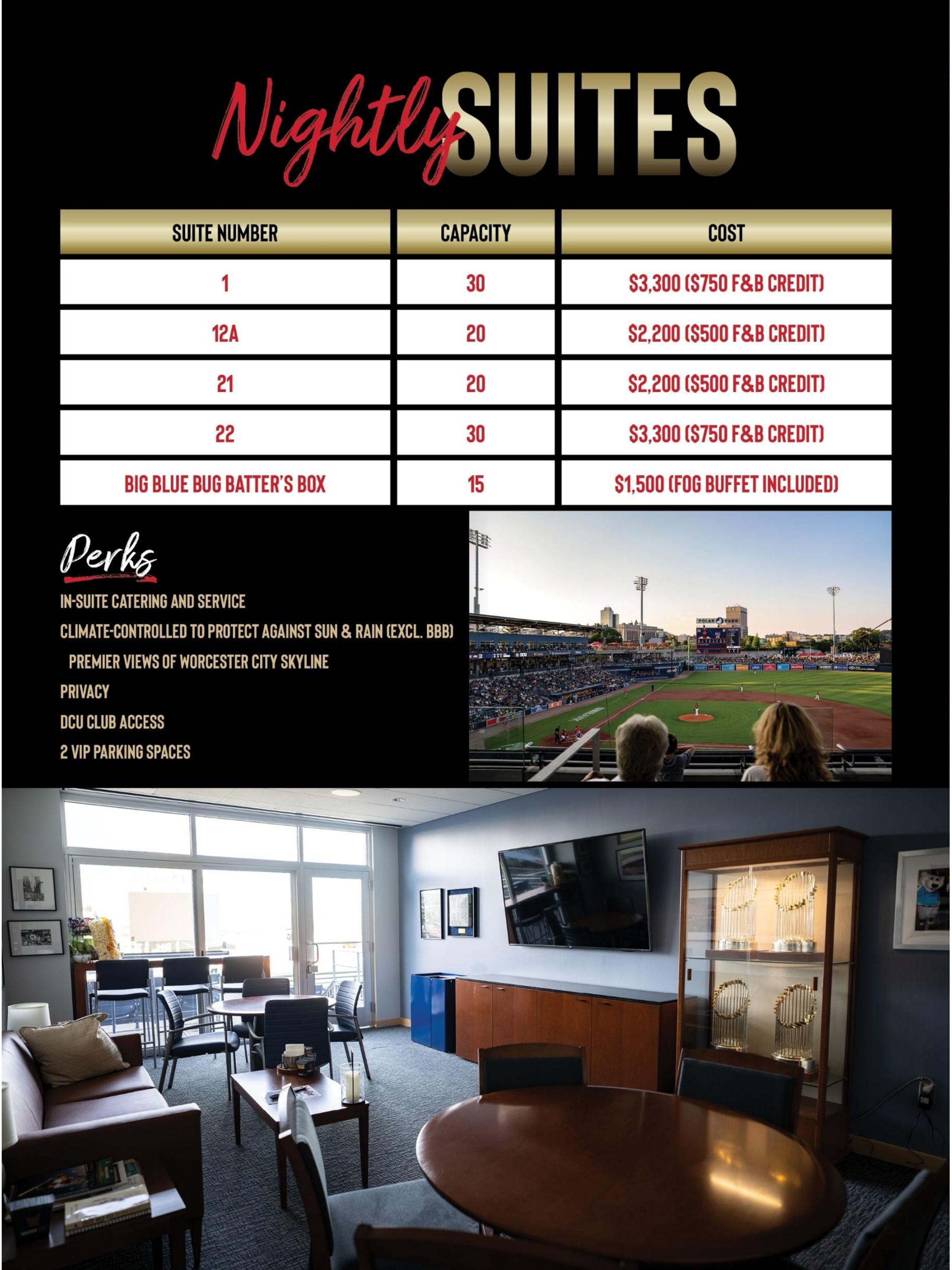 WooSox Nightly Suite Rentals | Red Sox