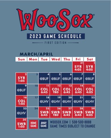 2023 Season Schedule | Red Sox