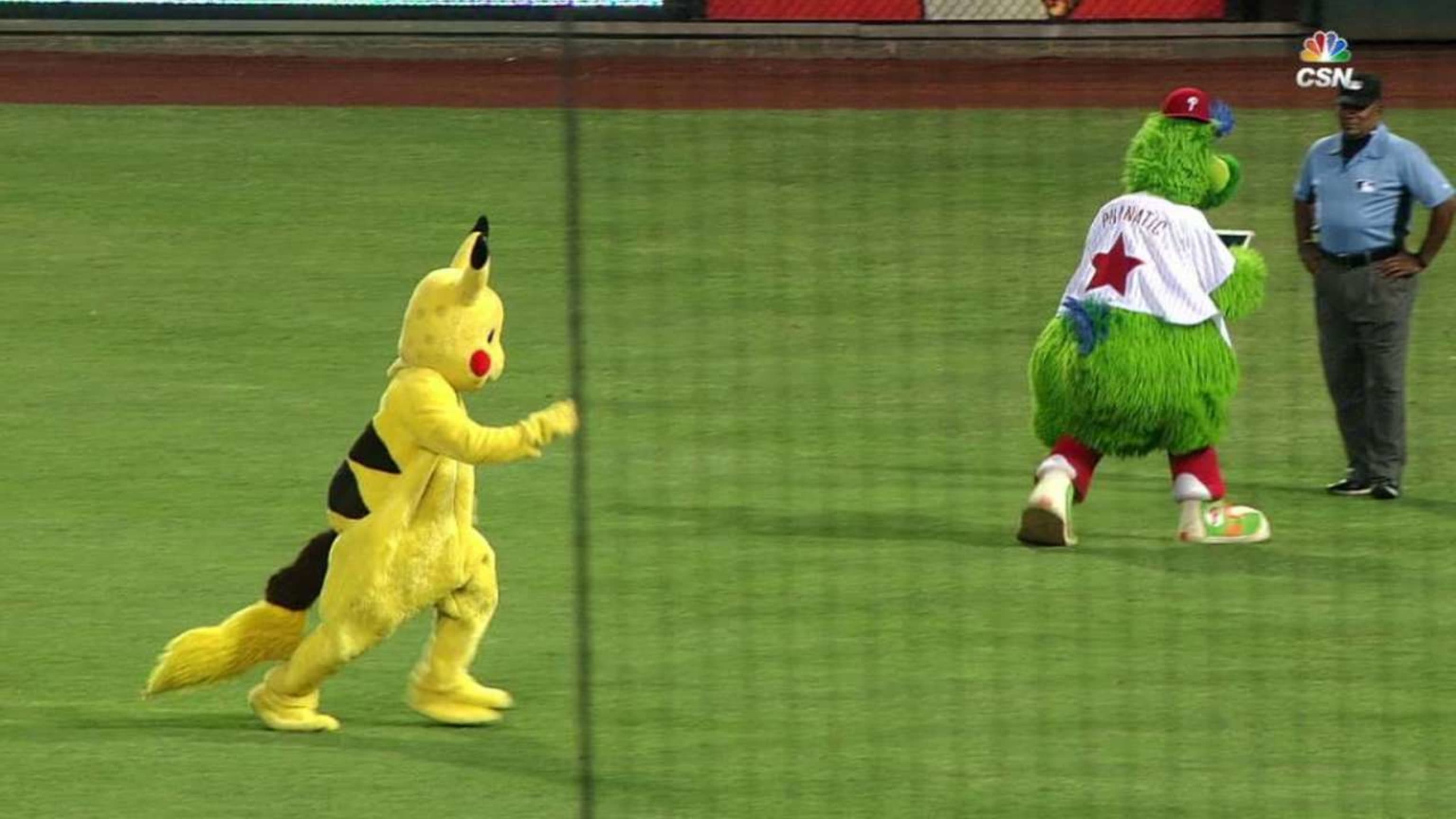 pikachu playing baseball