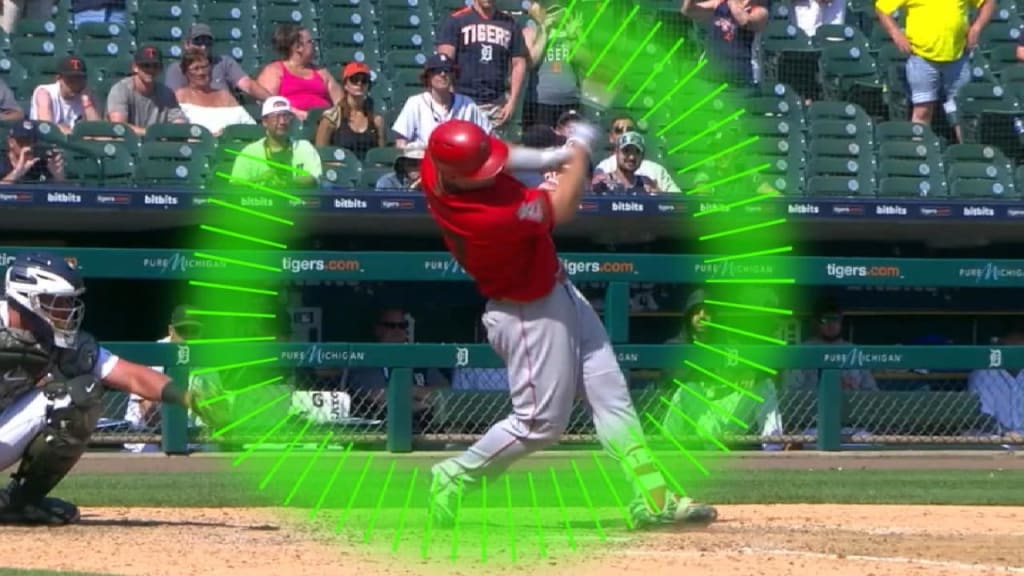 mike trout swing path