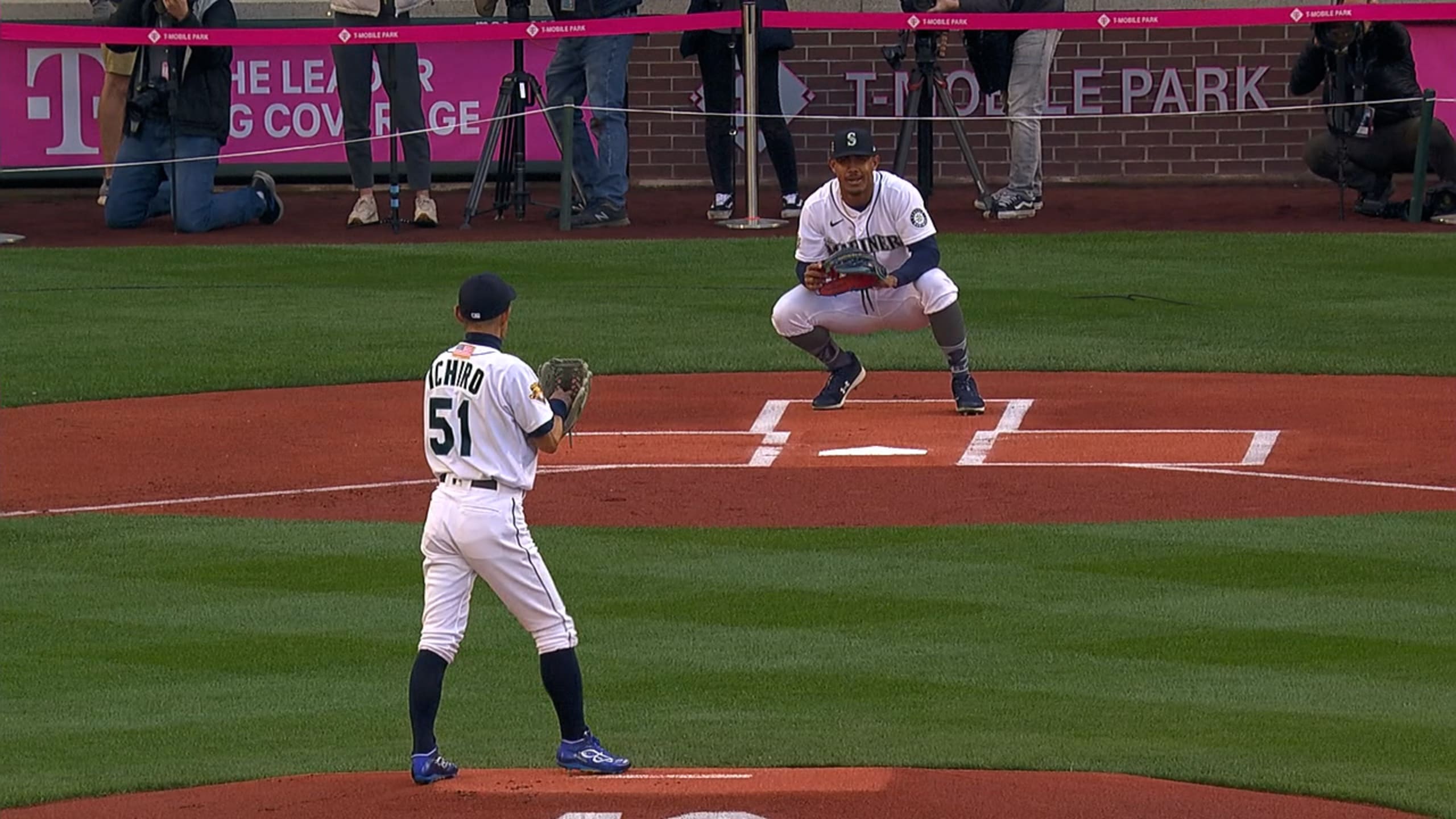 Ichiro's ceremonial first pitch