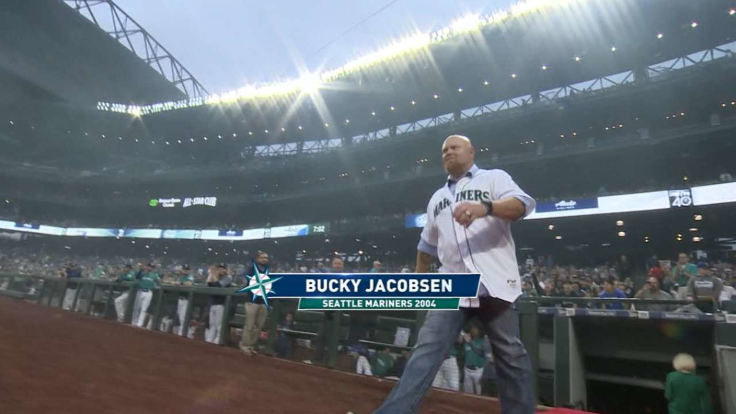 Bucky Jacobsen's first pitch