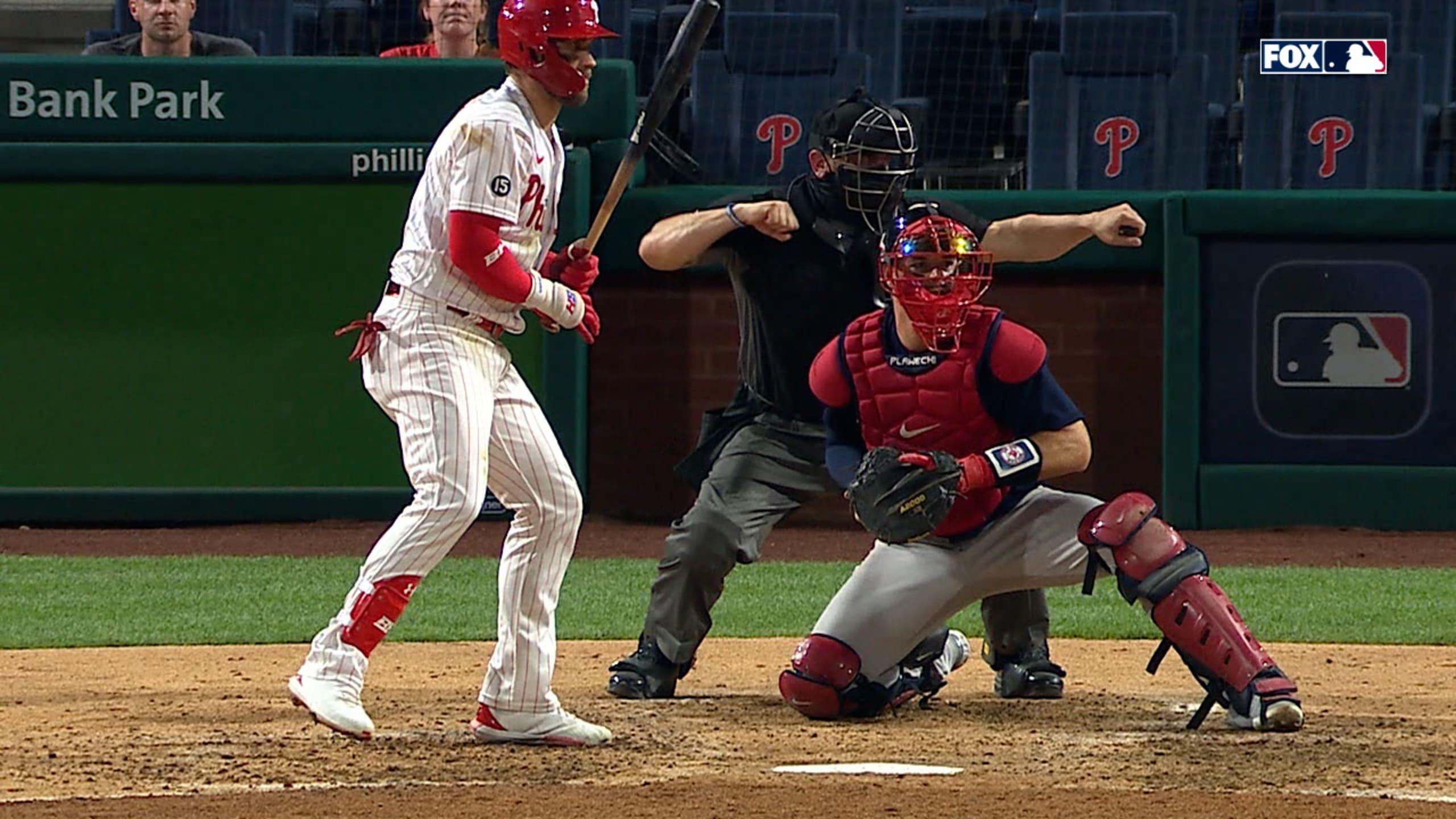 Hernandez fans Bryce Harper