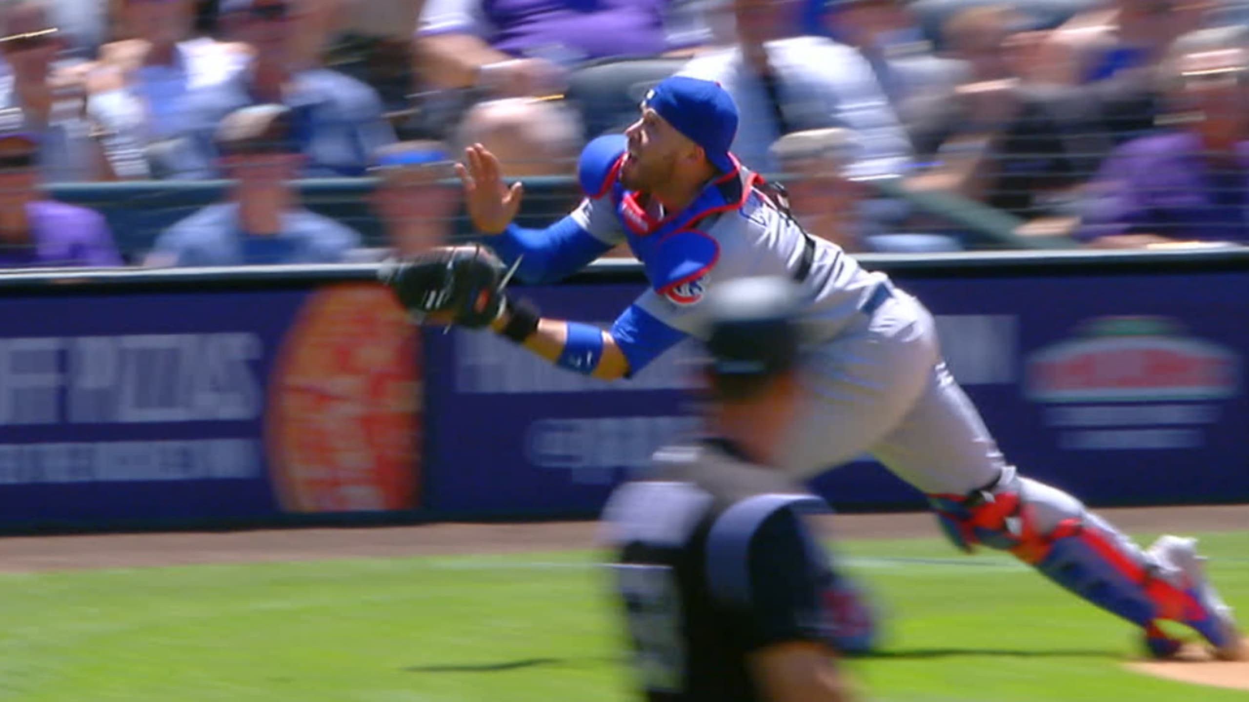 Caratini's stellar diving catch