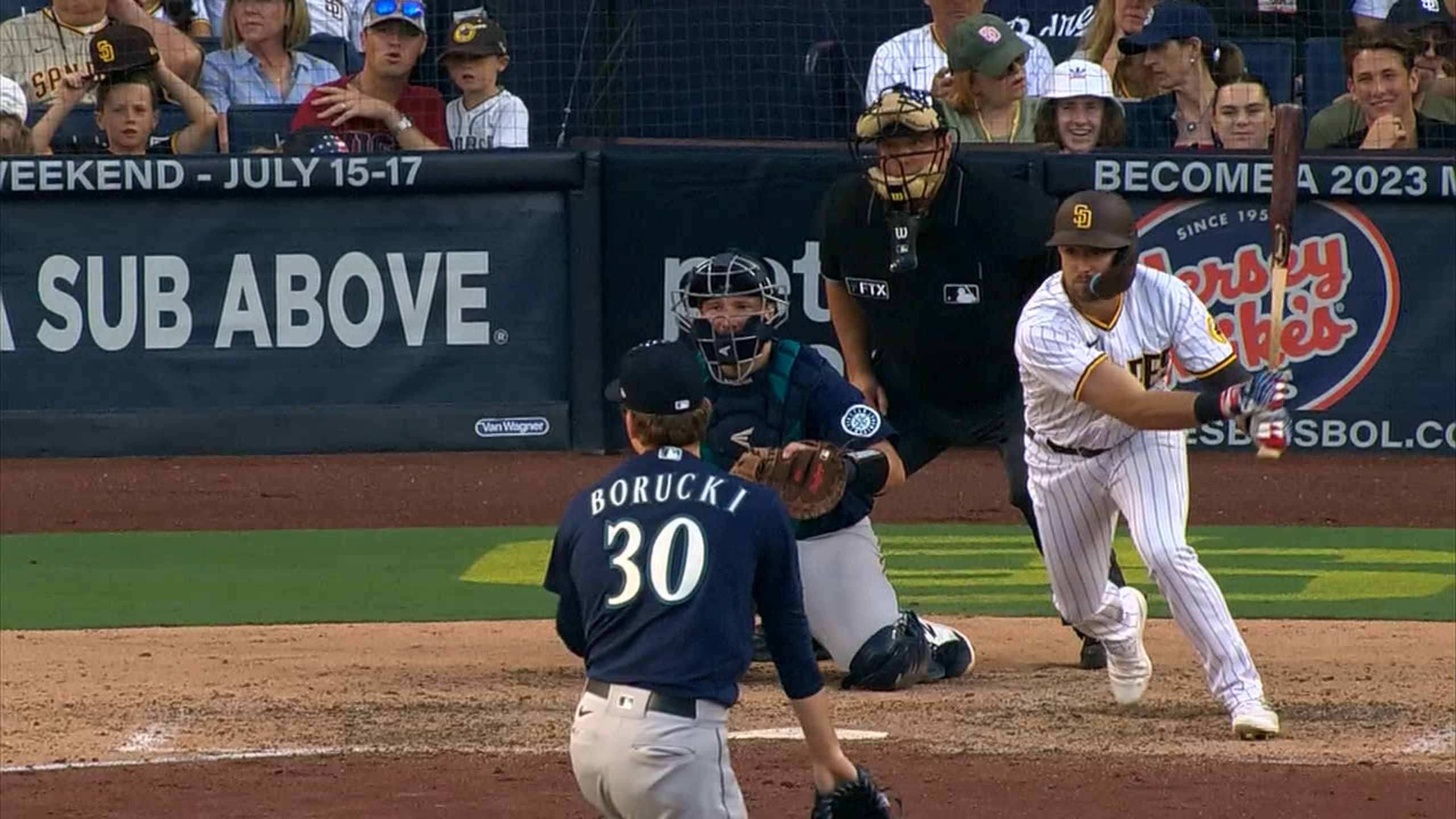 Matthew Batten's first career hit