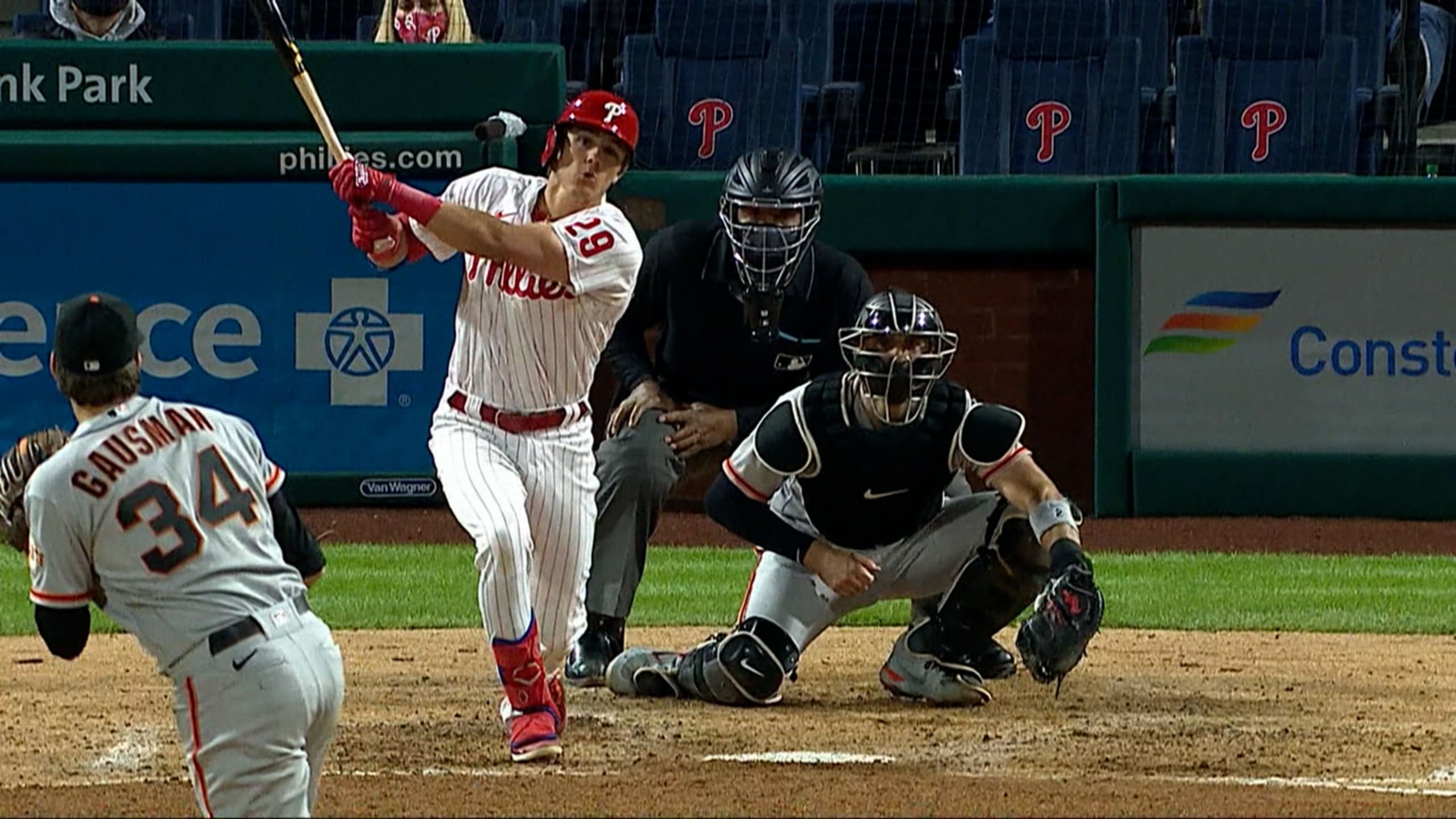 Nick Maton's first MLB hit