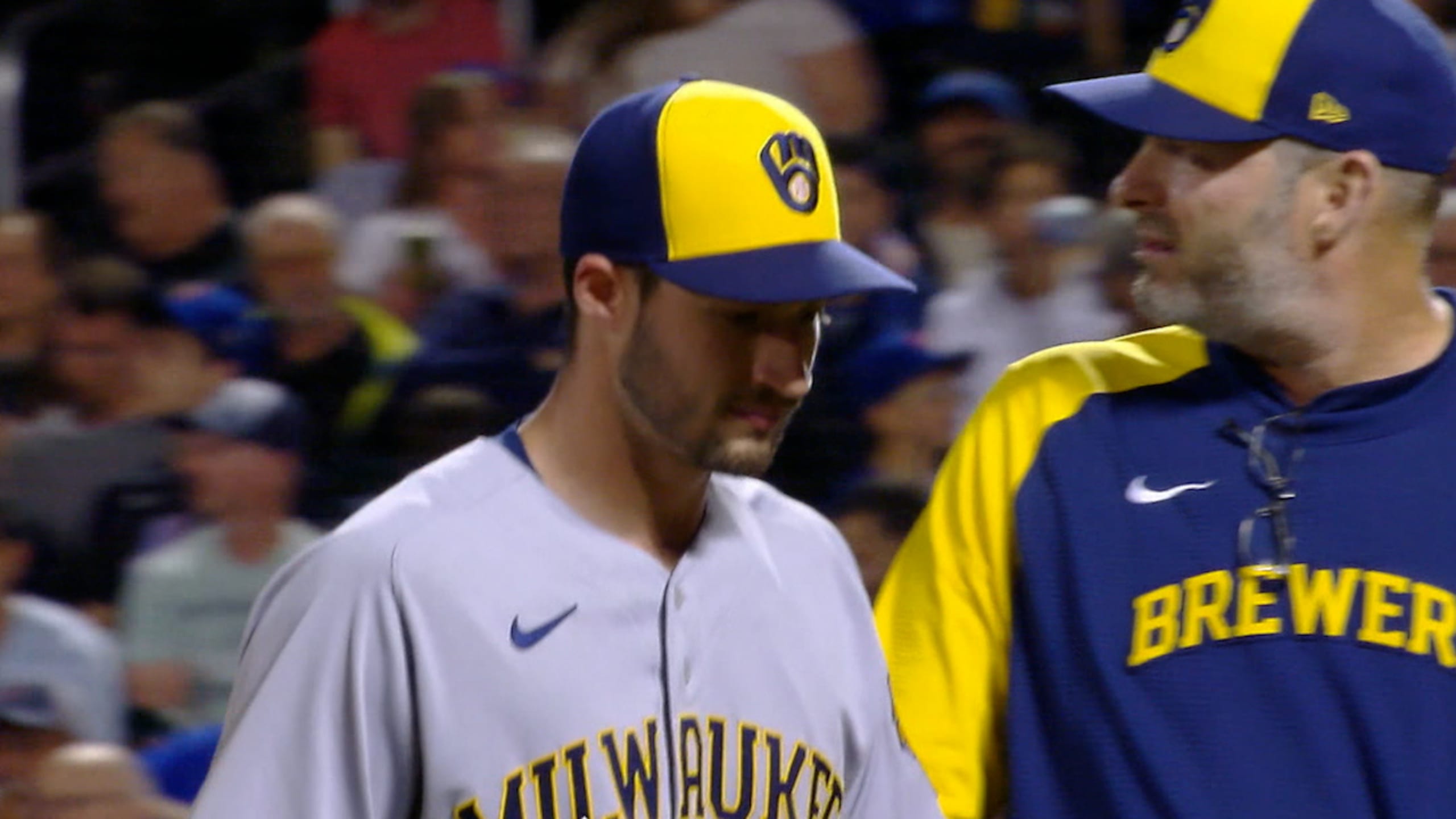 Aaron Ashby exits with injury