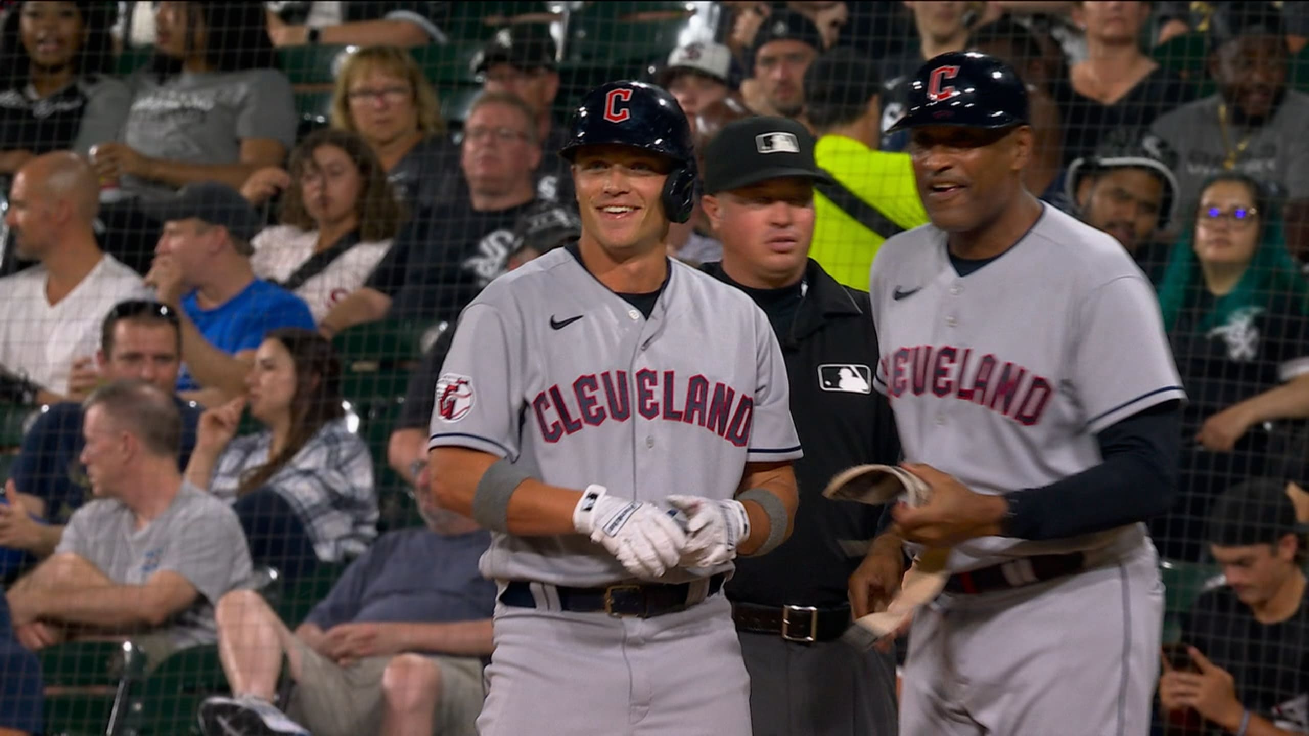 Alex Call's first MLB hit