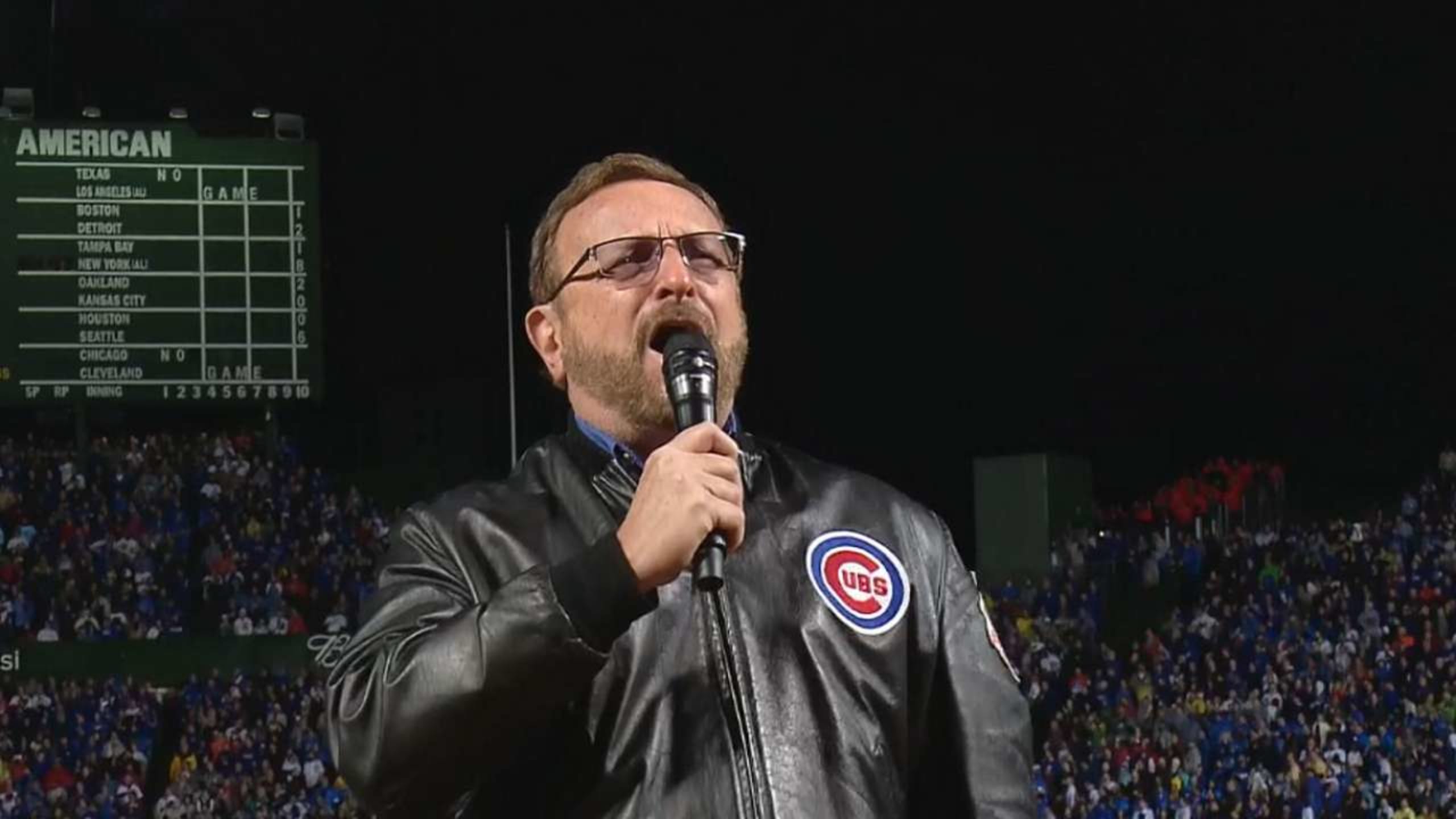 Messmer sings national anthem