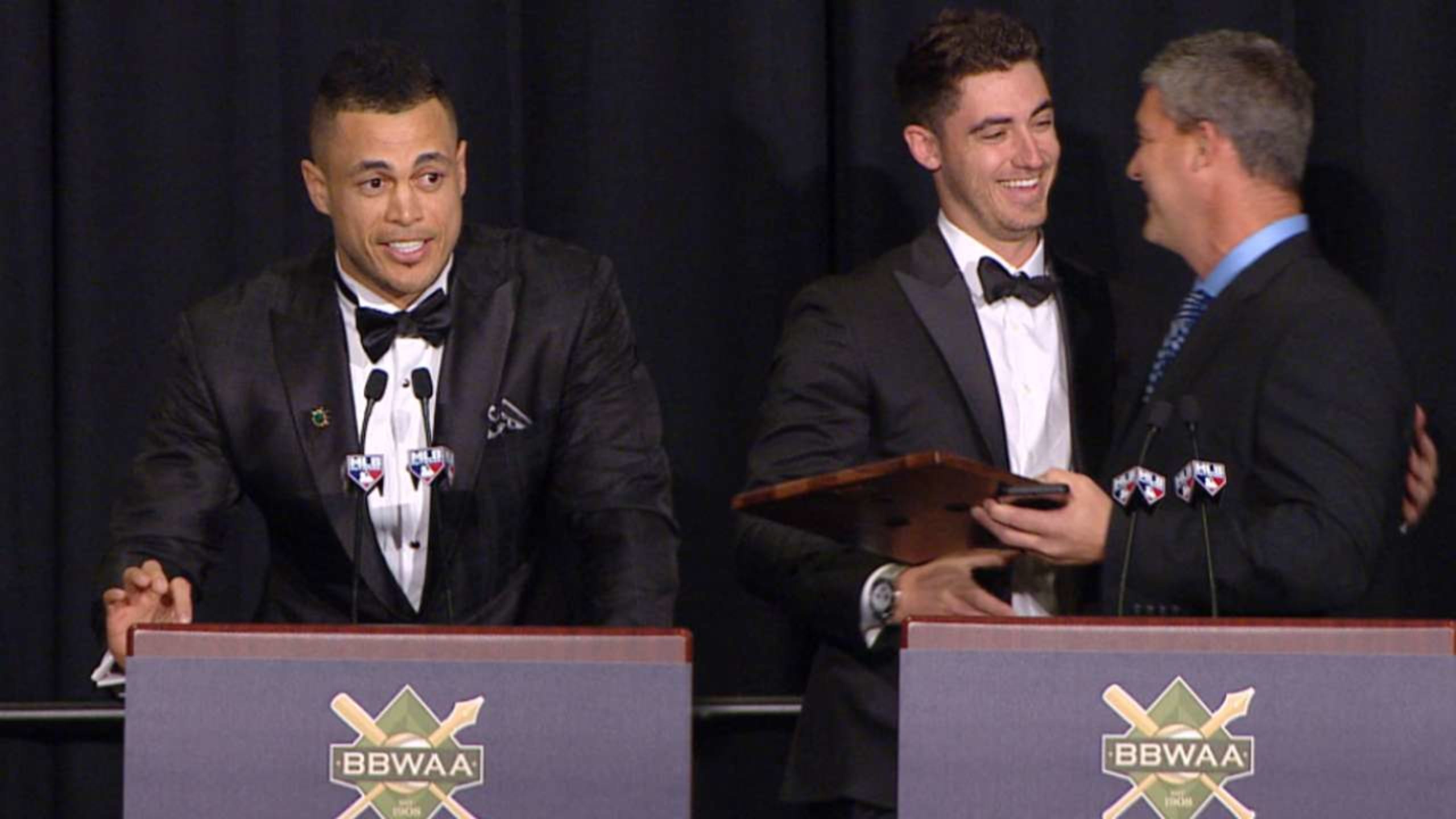 Stars honored at BBWAA Dinner