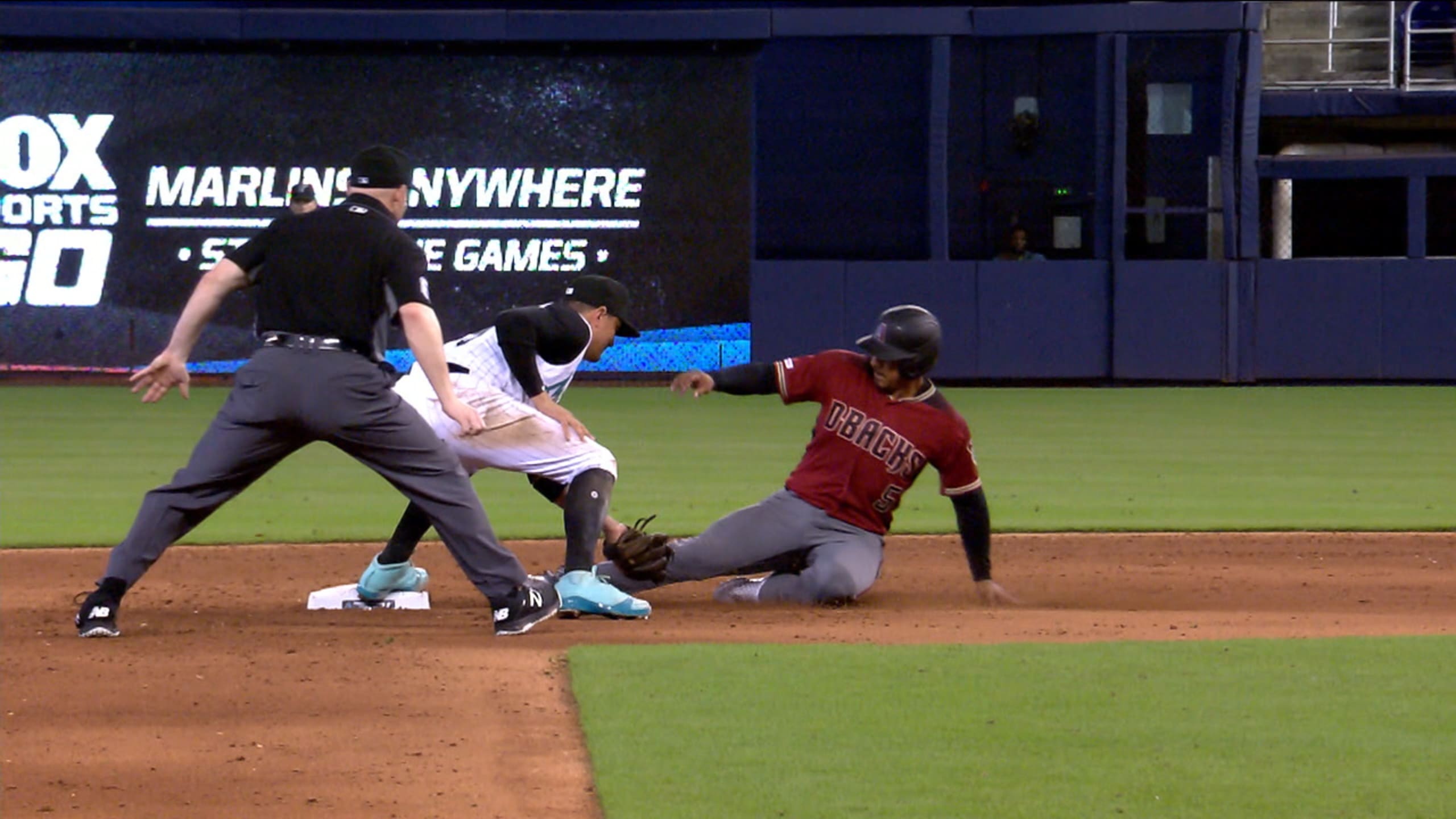 Marlins' unusual DP stands