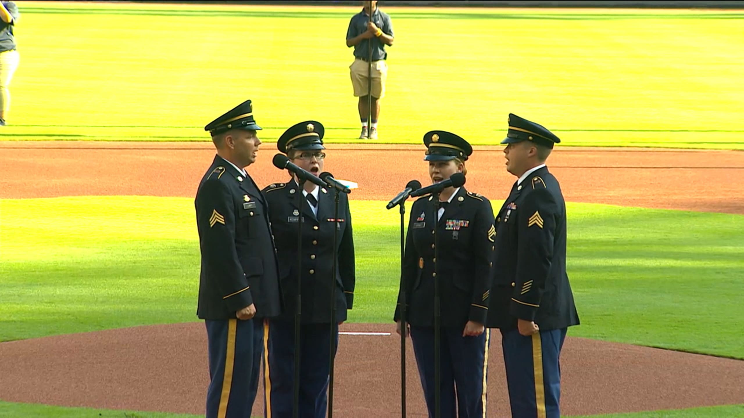 116th Army Band sings anthem