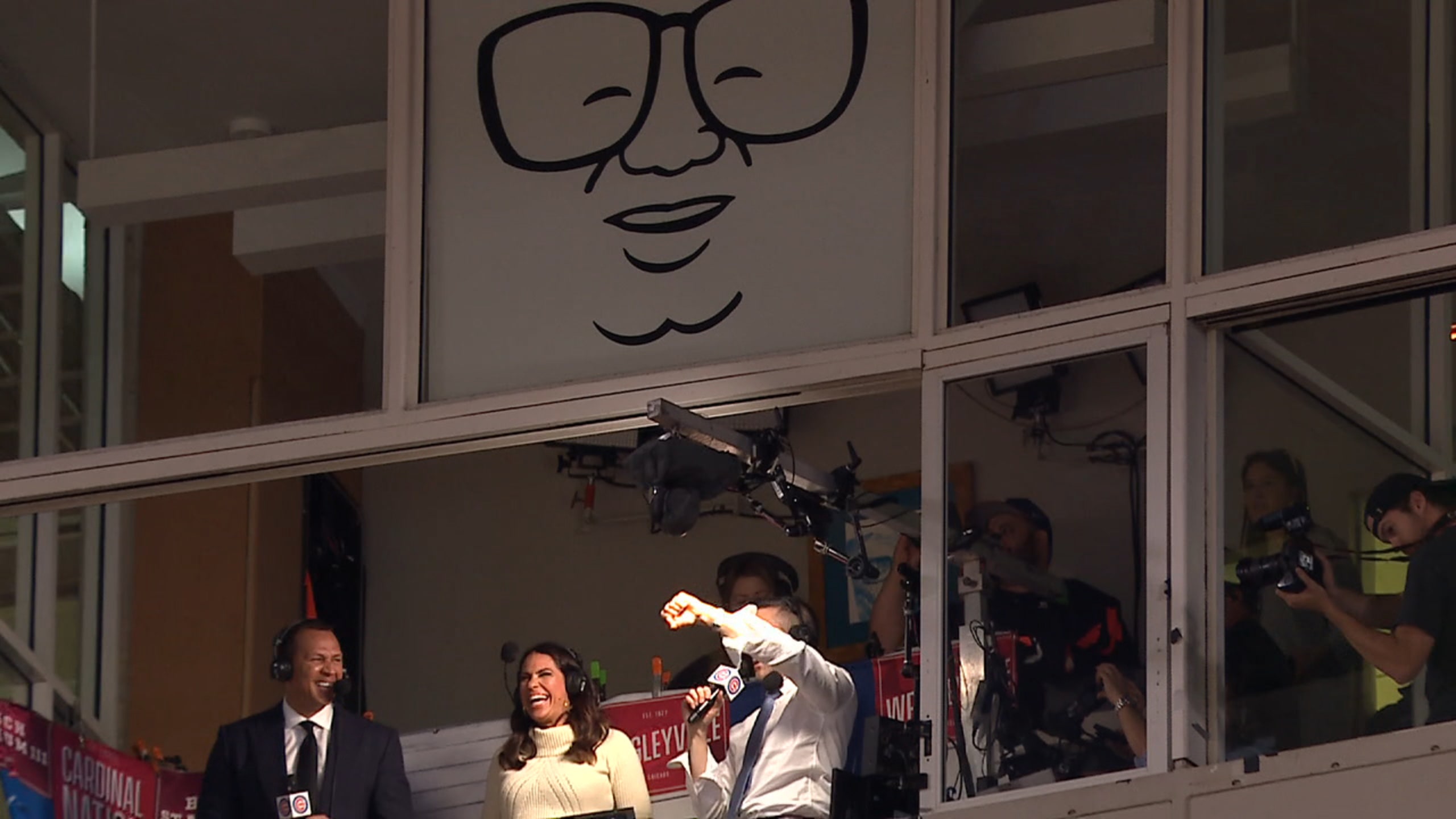 ESPN booth sings during stretch