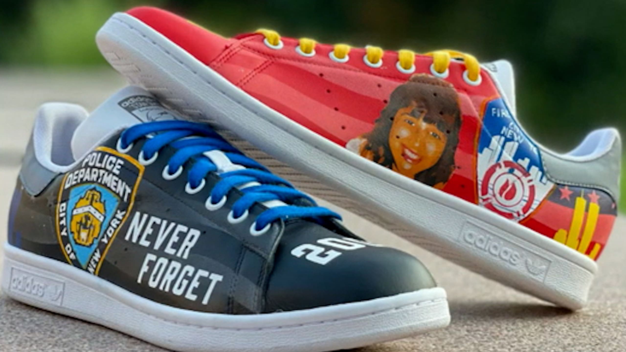 Scott Emerson's custom 9/11 shoes