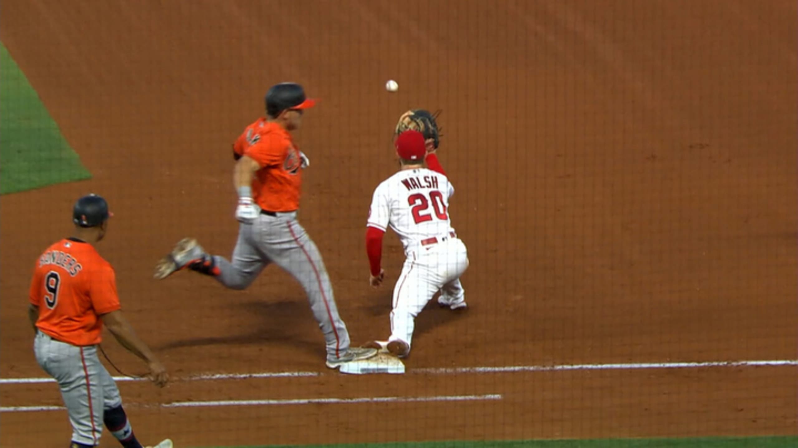 Leyba scores on fielder's choice