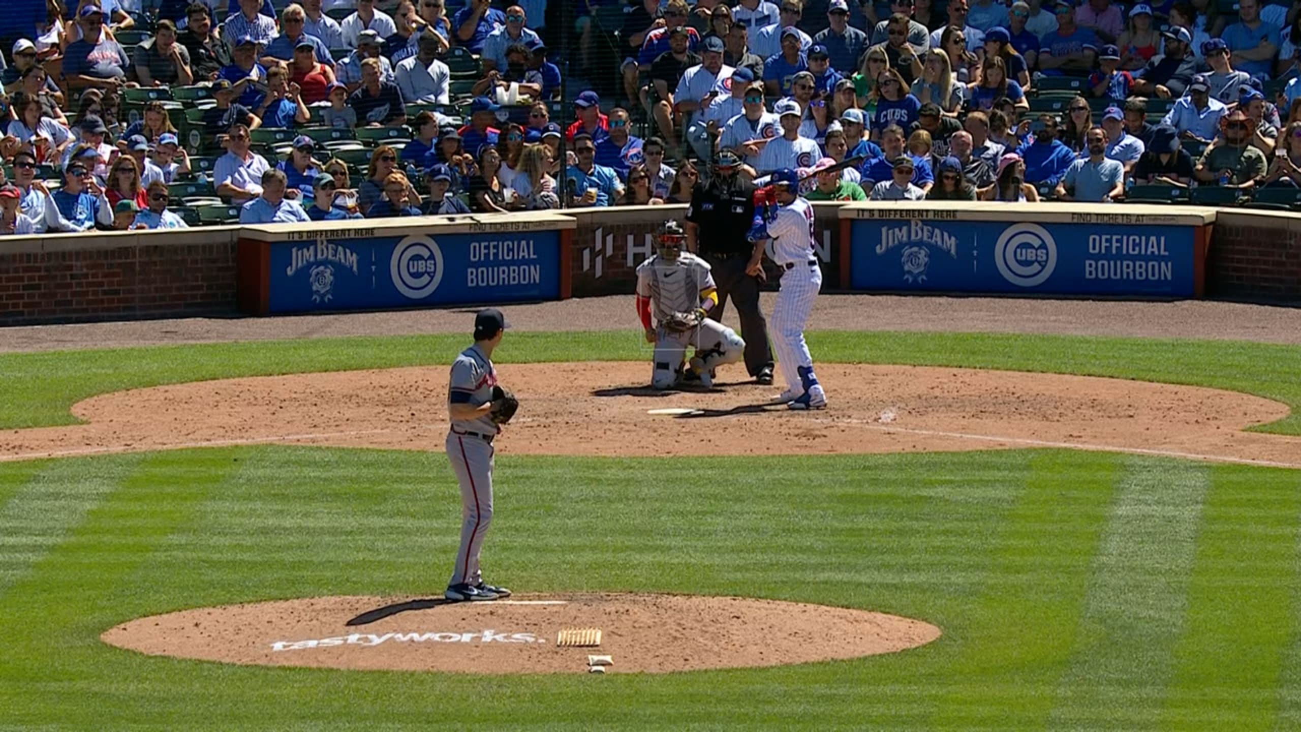 Cubs score on double play