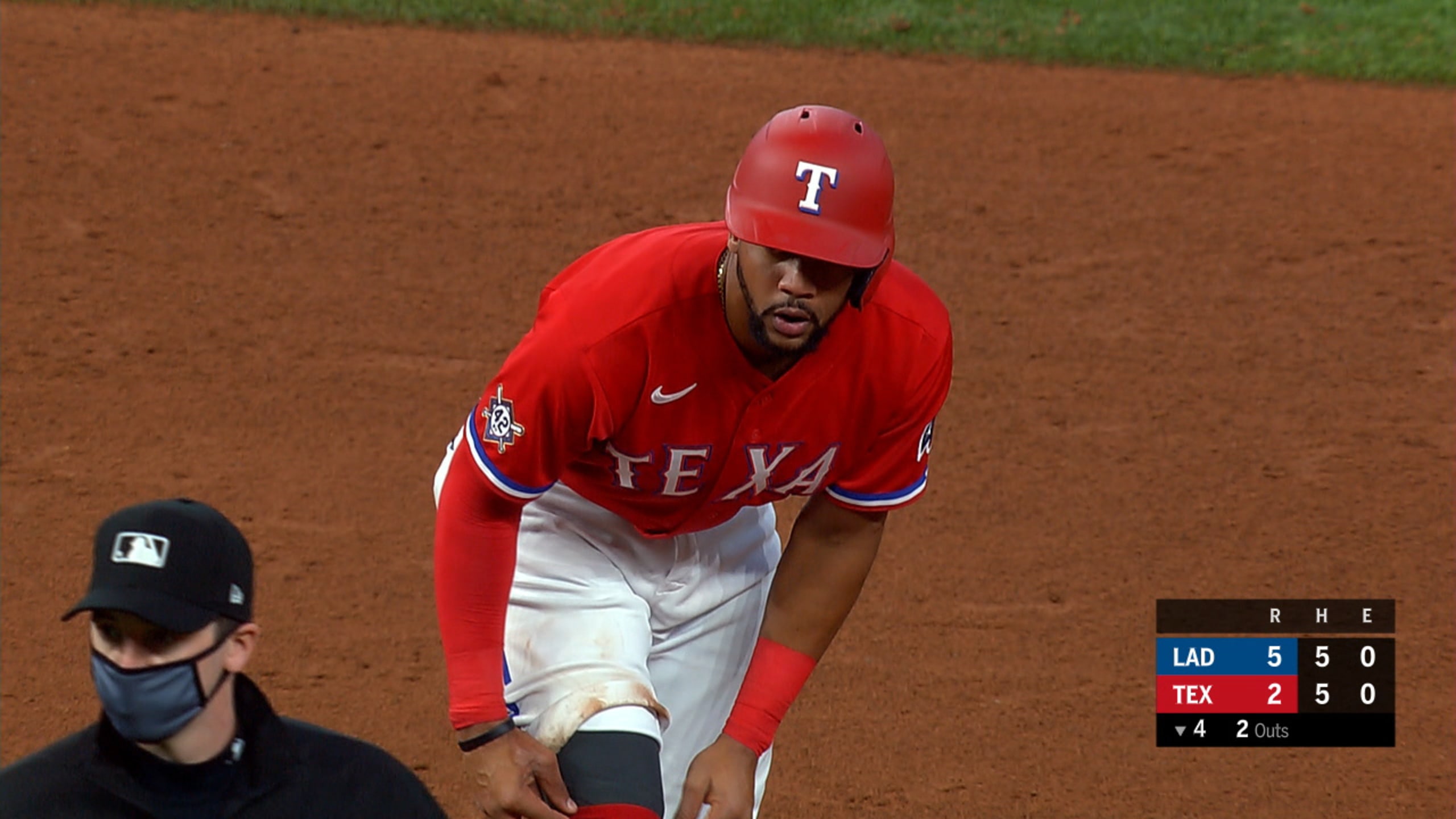 Jeff Mathis' sacrifice fly in 4th