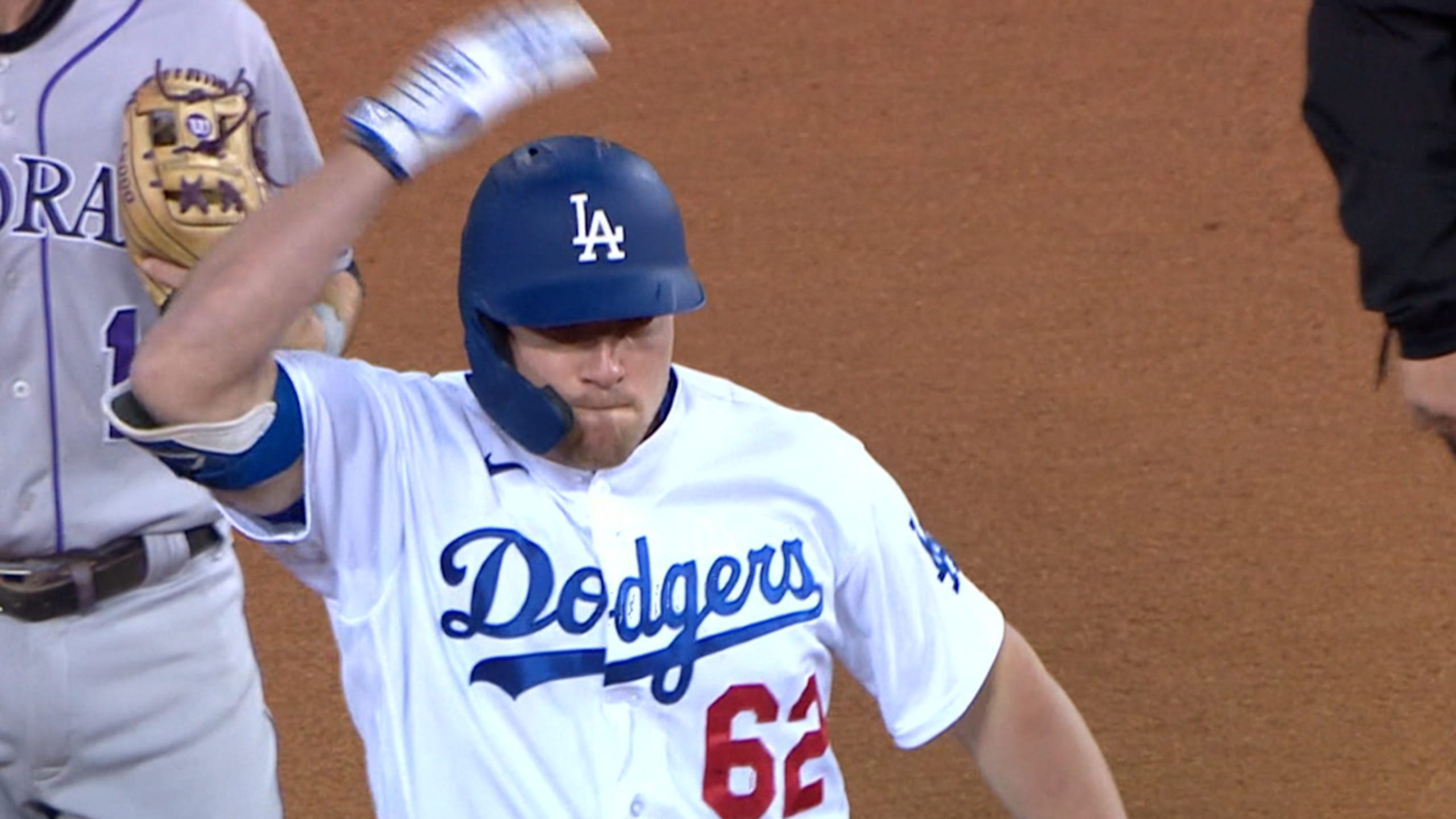 Luke Raley's first MLB hit