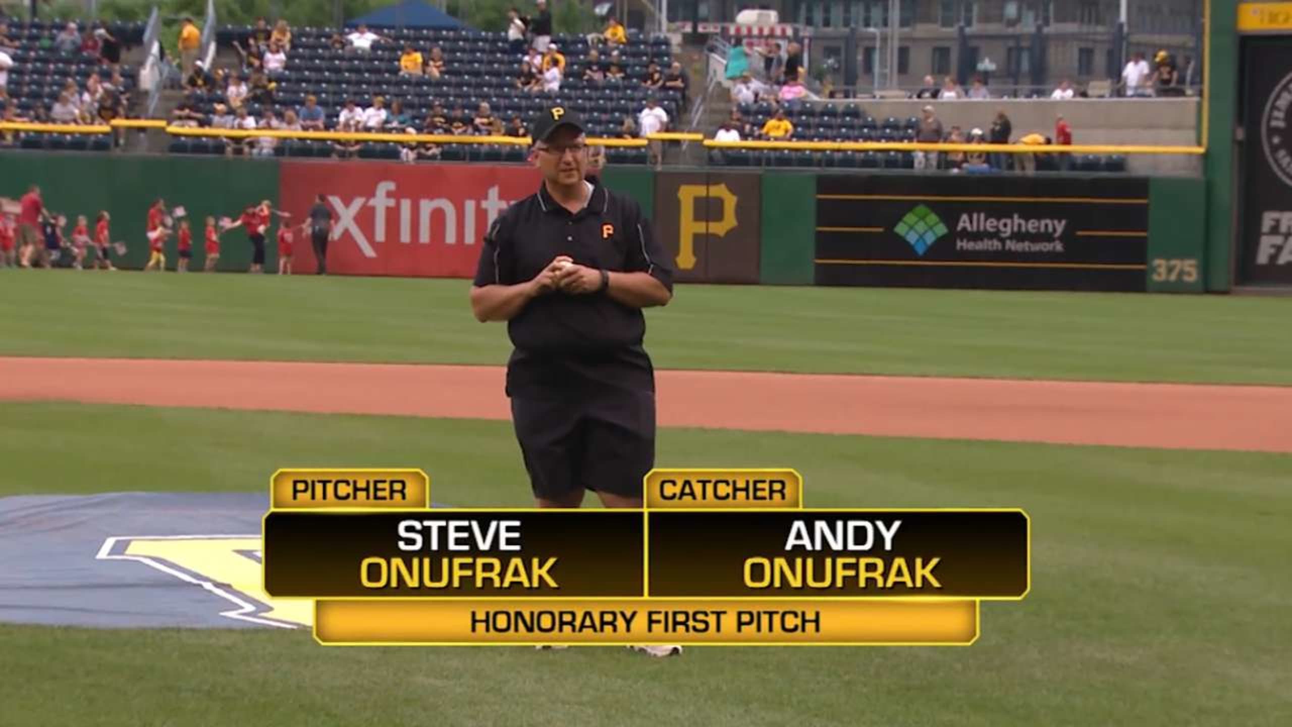 Onufrak First Pitch at PNC Park