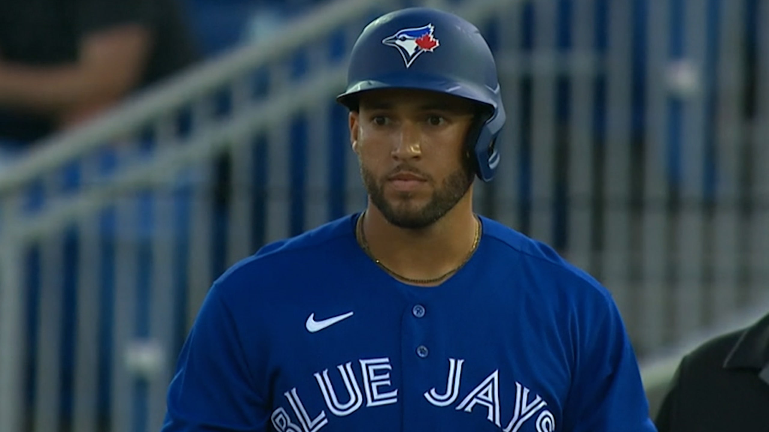 Springer's first hit with Toronto